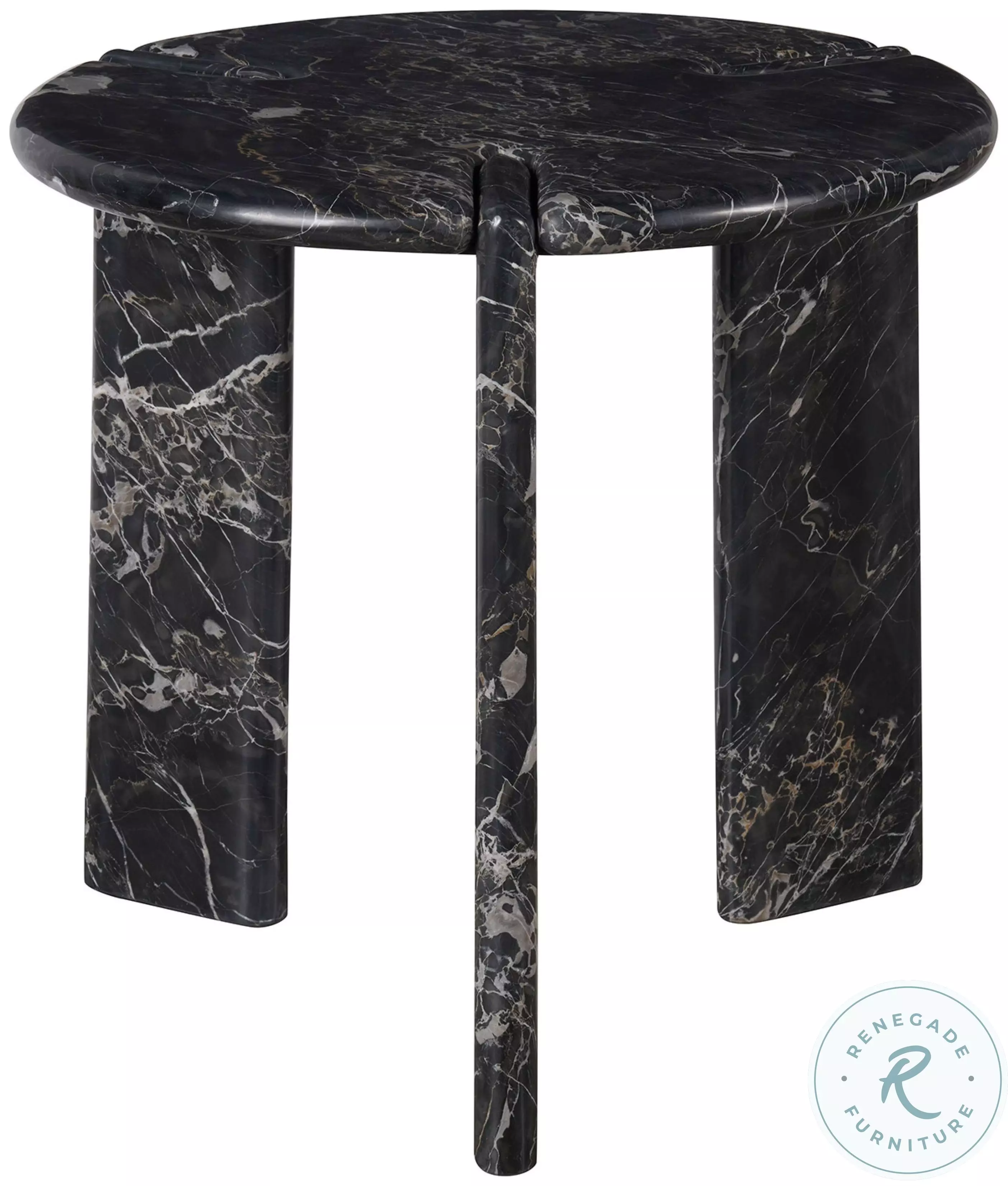 Magnus Golden Portoro Marble End Table From Universal | Coleman Furniture