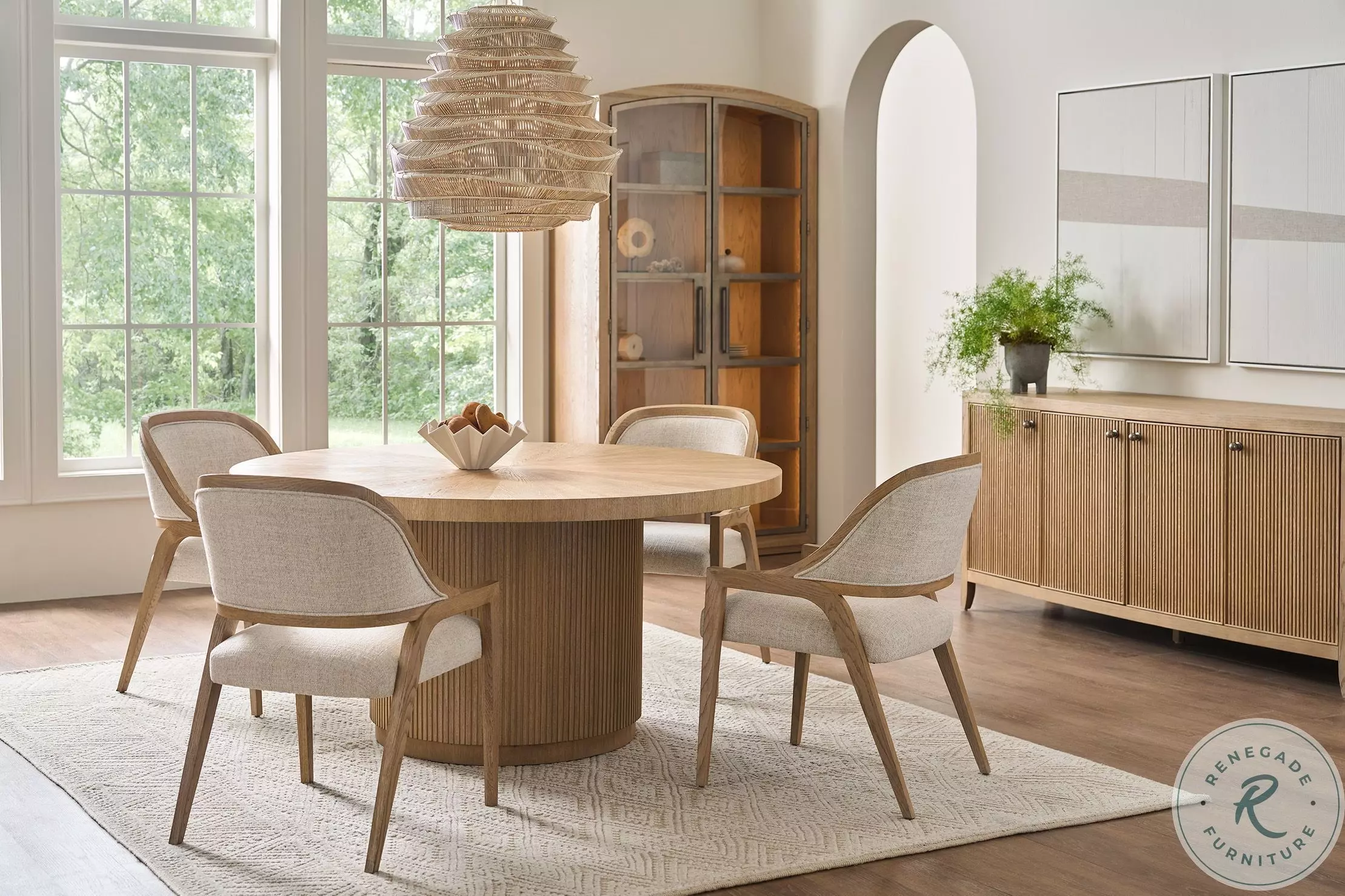 Serafina Skylark Round Dining Room Set from Shoreline Living | Coleman ...