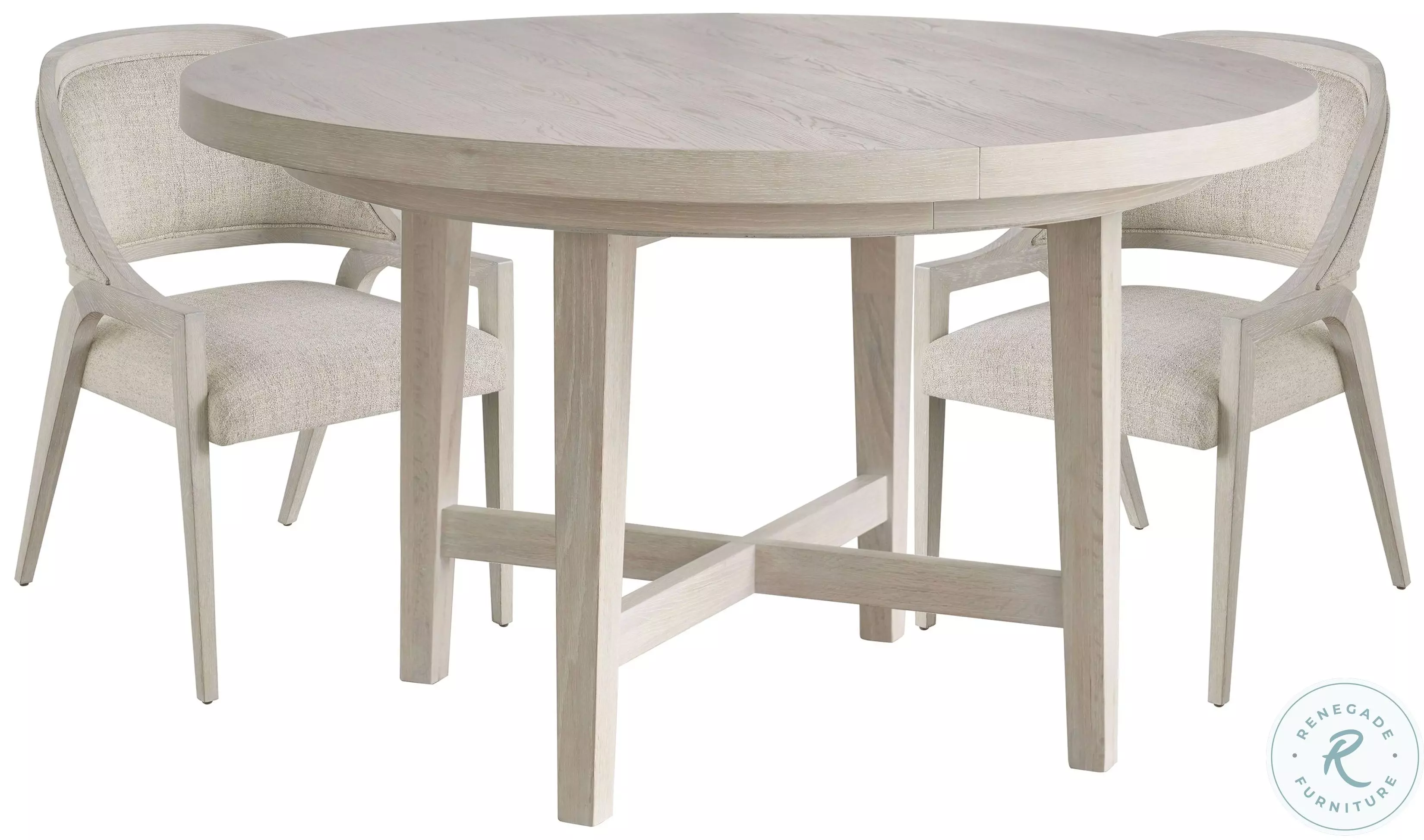 Romano White Oak Extendable Dining Room Set from Shoreline Living ...
