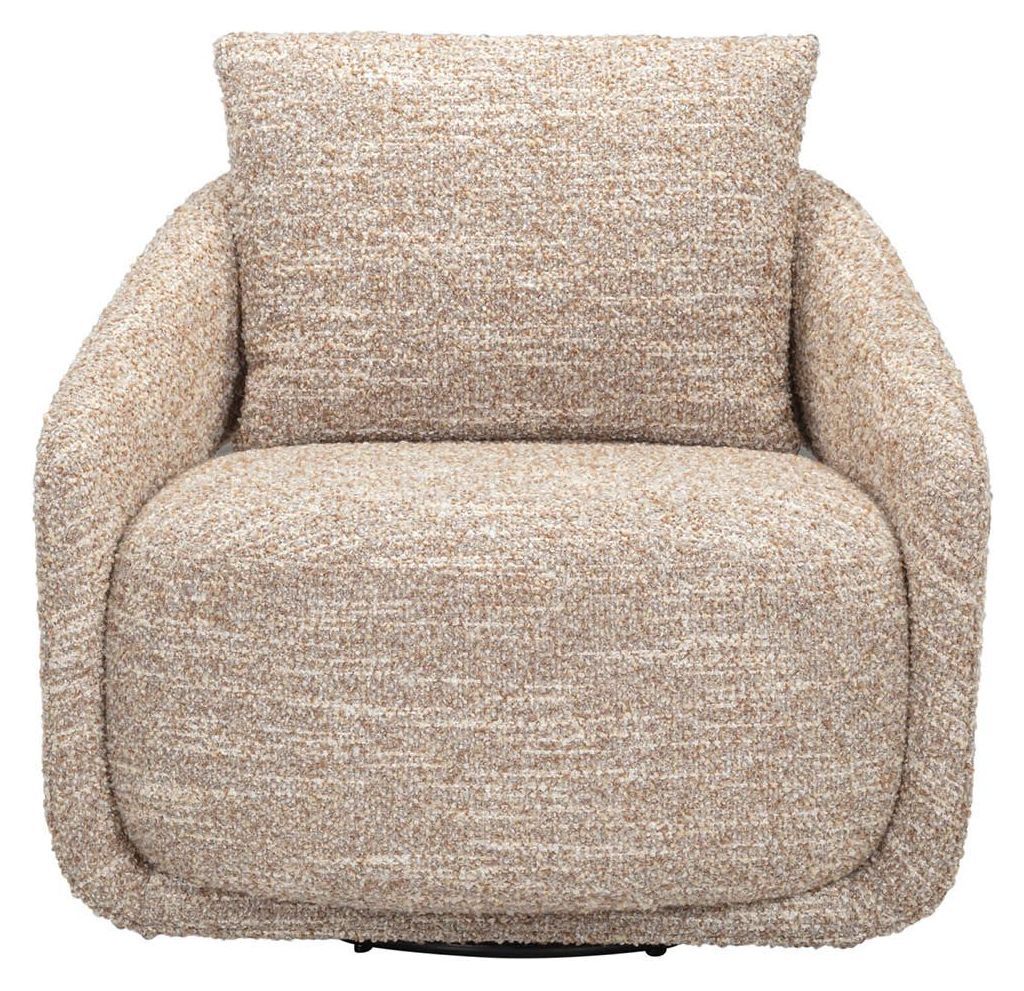 Luca Pamela Cobblestone Upholstered Swivel Chair from Shoreline Living ...