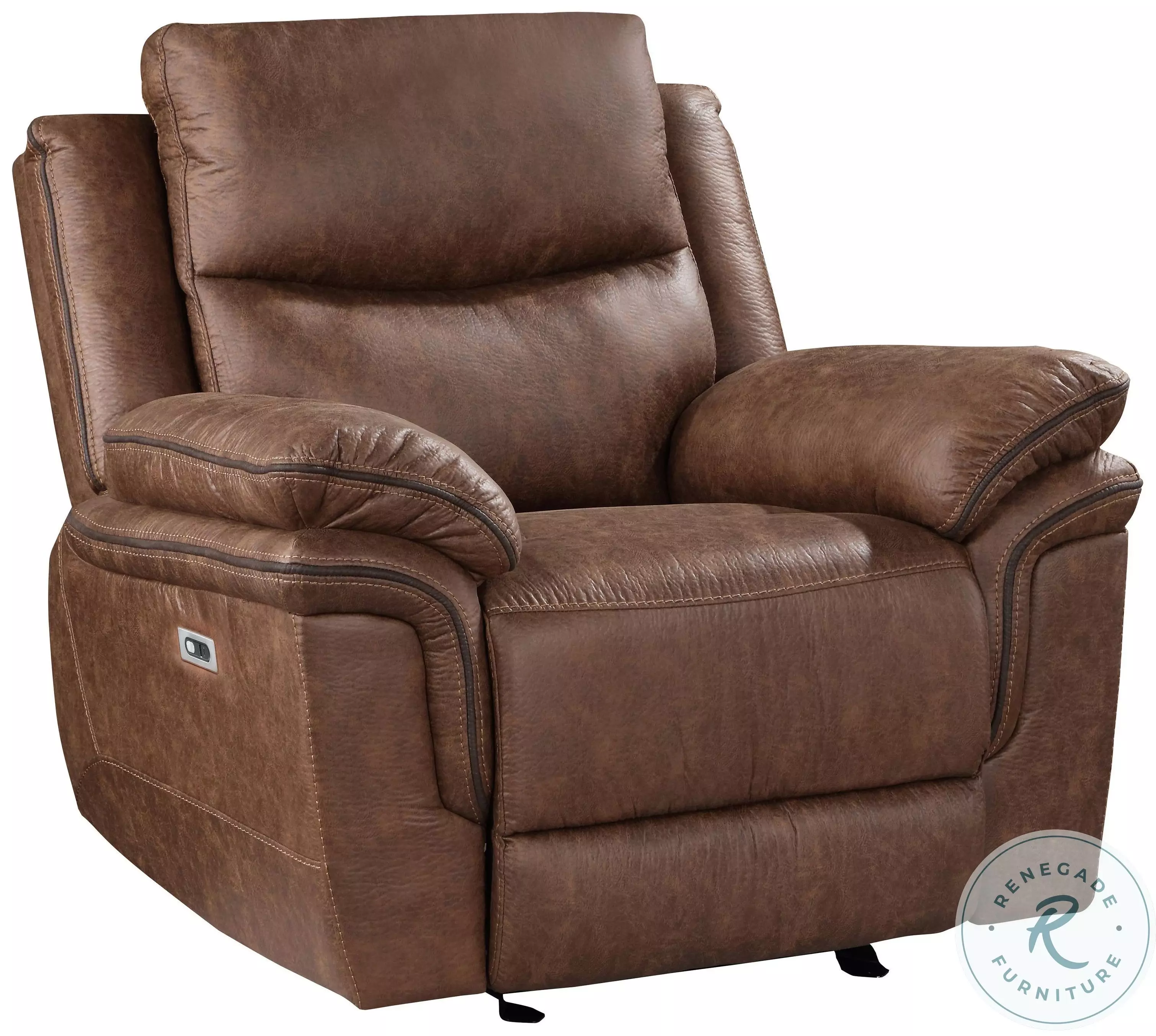 Ryland Brown Glider Power Recliner Power Footrest From New Classic ...