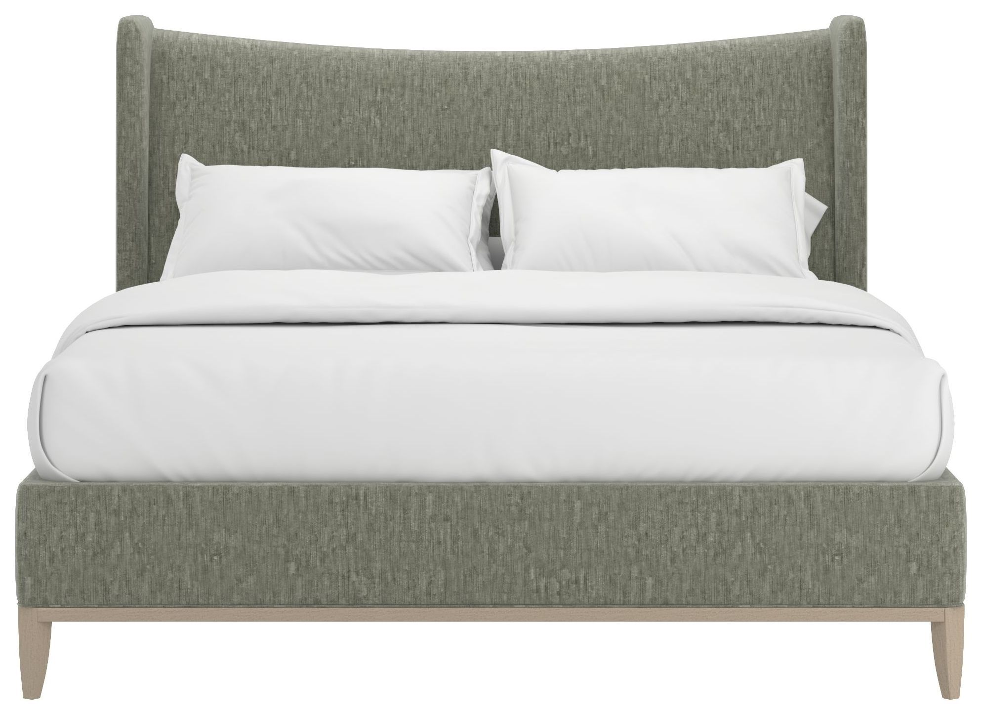 Edwin Celery King Upholstered Wing Shelter Bed from ART Furniture ...