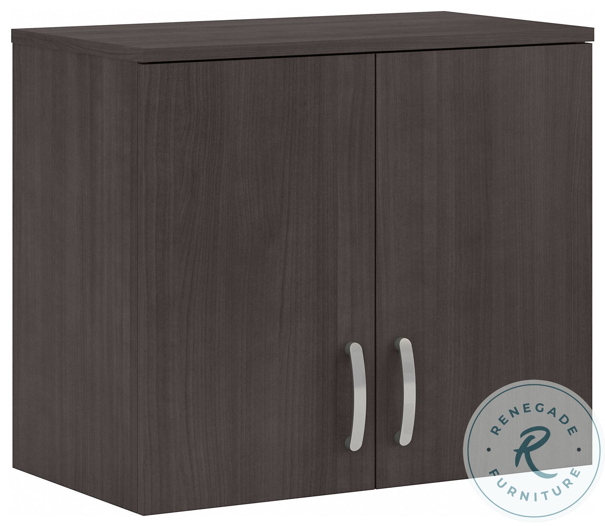 Universal Storm Gray Wall Cabinet With Door And Shelves ...