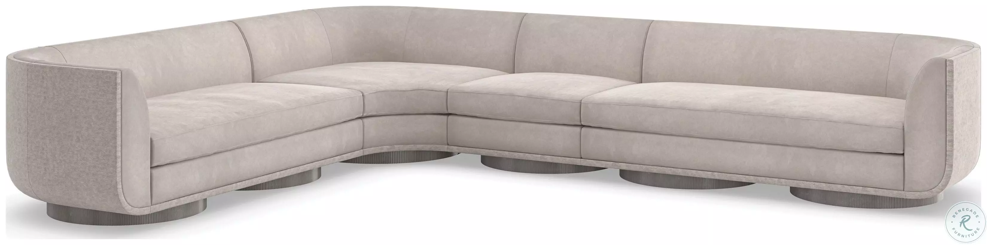 Clipper Taupe Sectional from Caracole | Coleman Furniture
