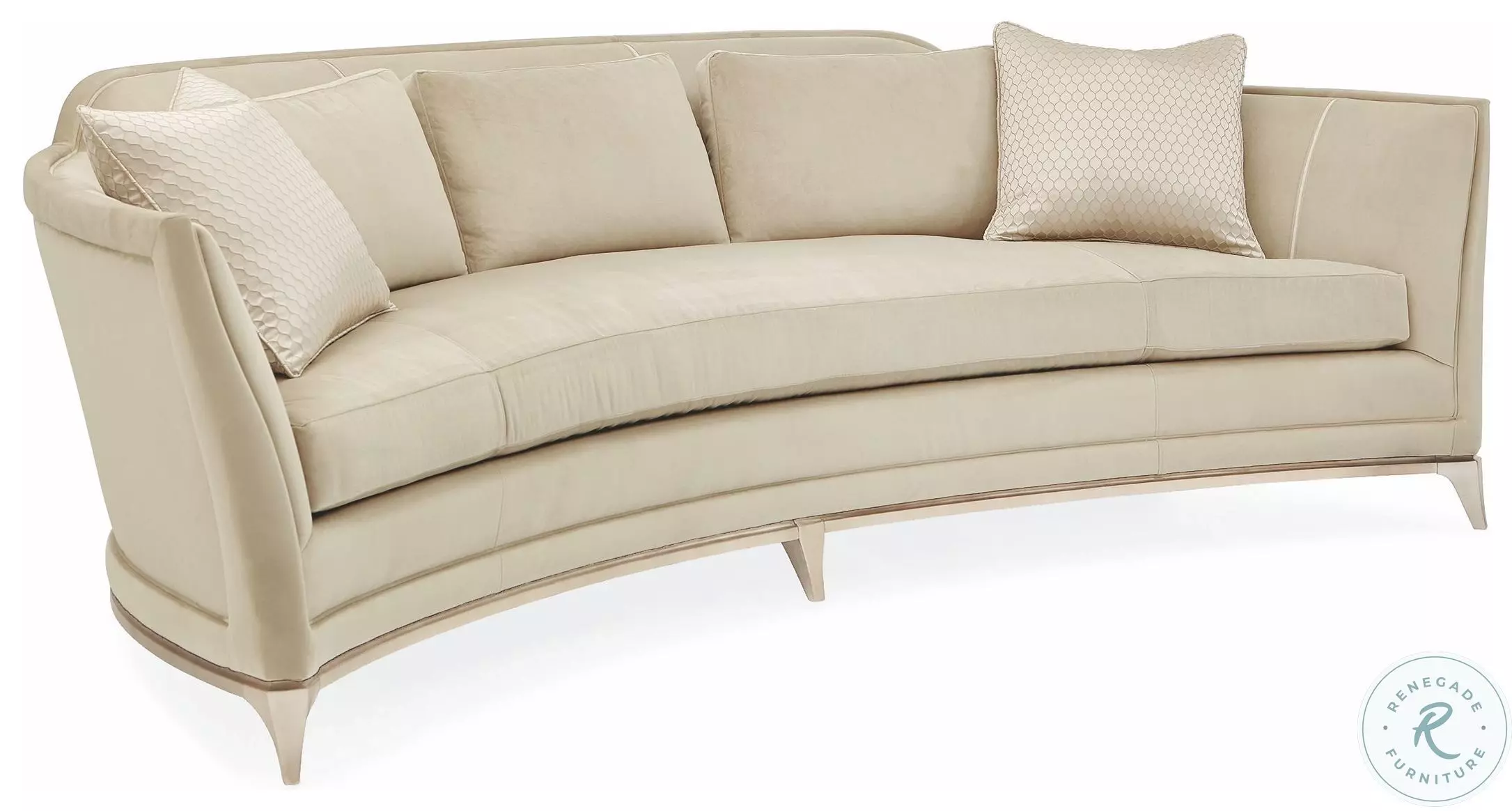 Caracole Upholstery Curved Sofa from Caracole | Coleman Furniture