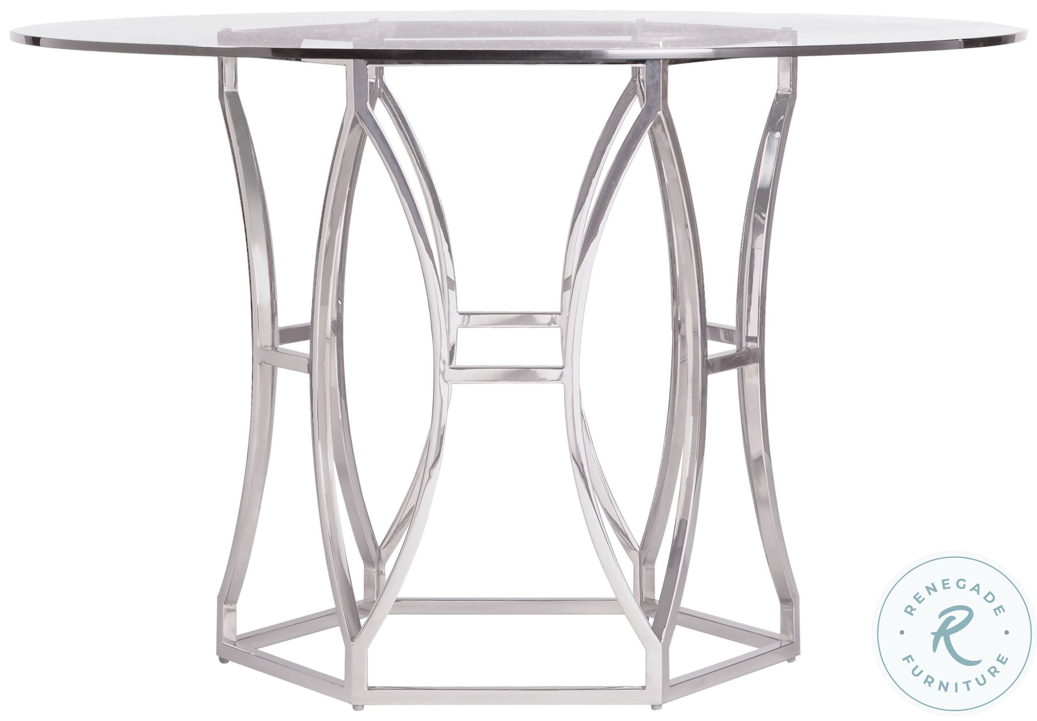 Argent Stainless Steel 48" Round Dining Table From Bernhardt Furniture ...