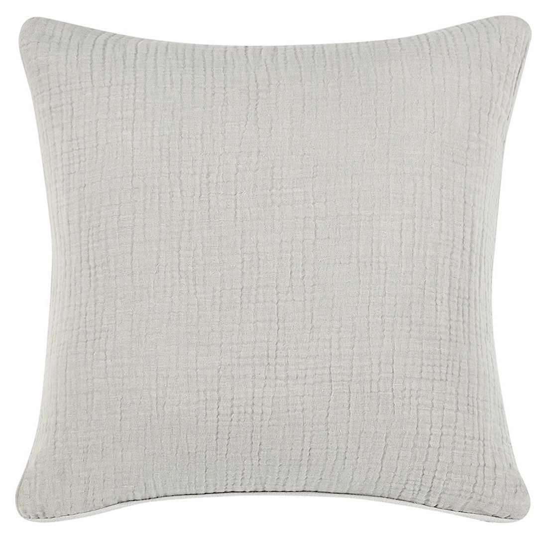 Cardiff Gray Euro Sham from Classic Home | Coleman Furniture
