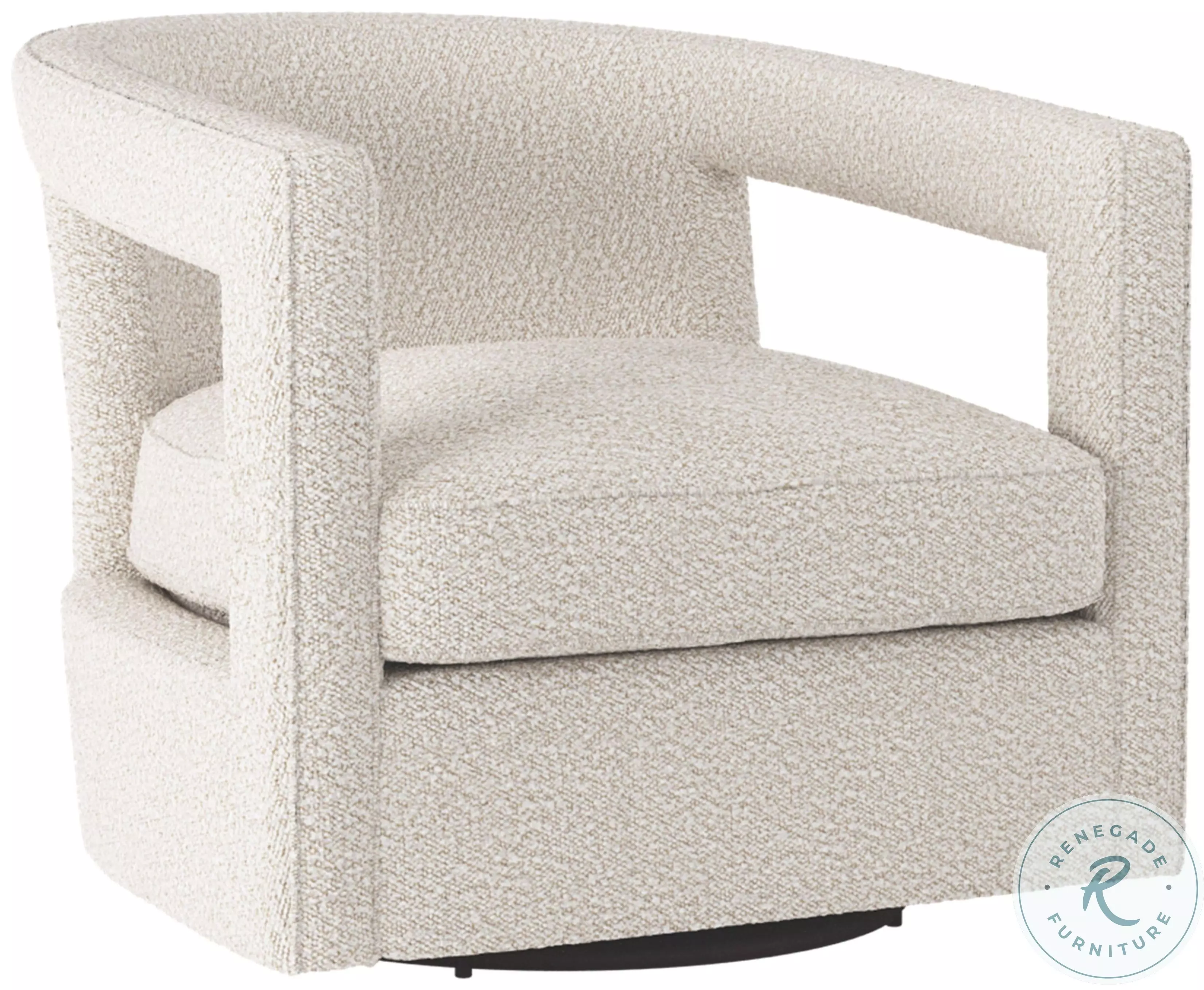 Alana Cream Swivel Chair From Bernhardt Furniture | Coleman Furniture