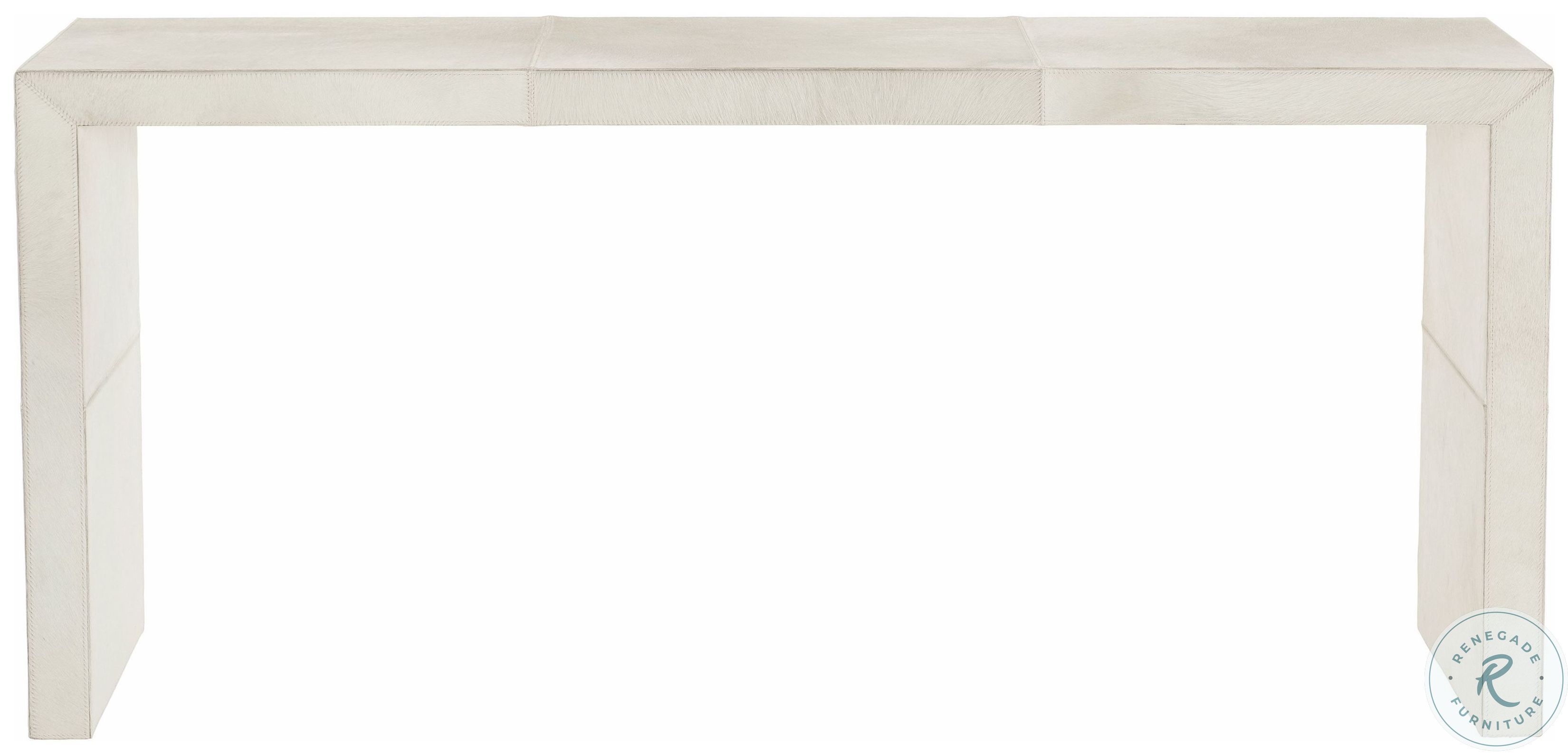 Interiors Casegoods White Hair on Hide Seward Console Table from Bernhardt Furniture | Coleman ...