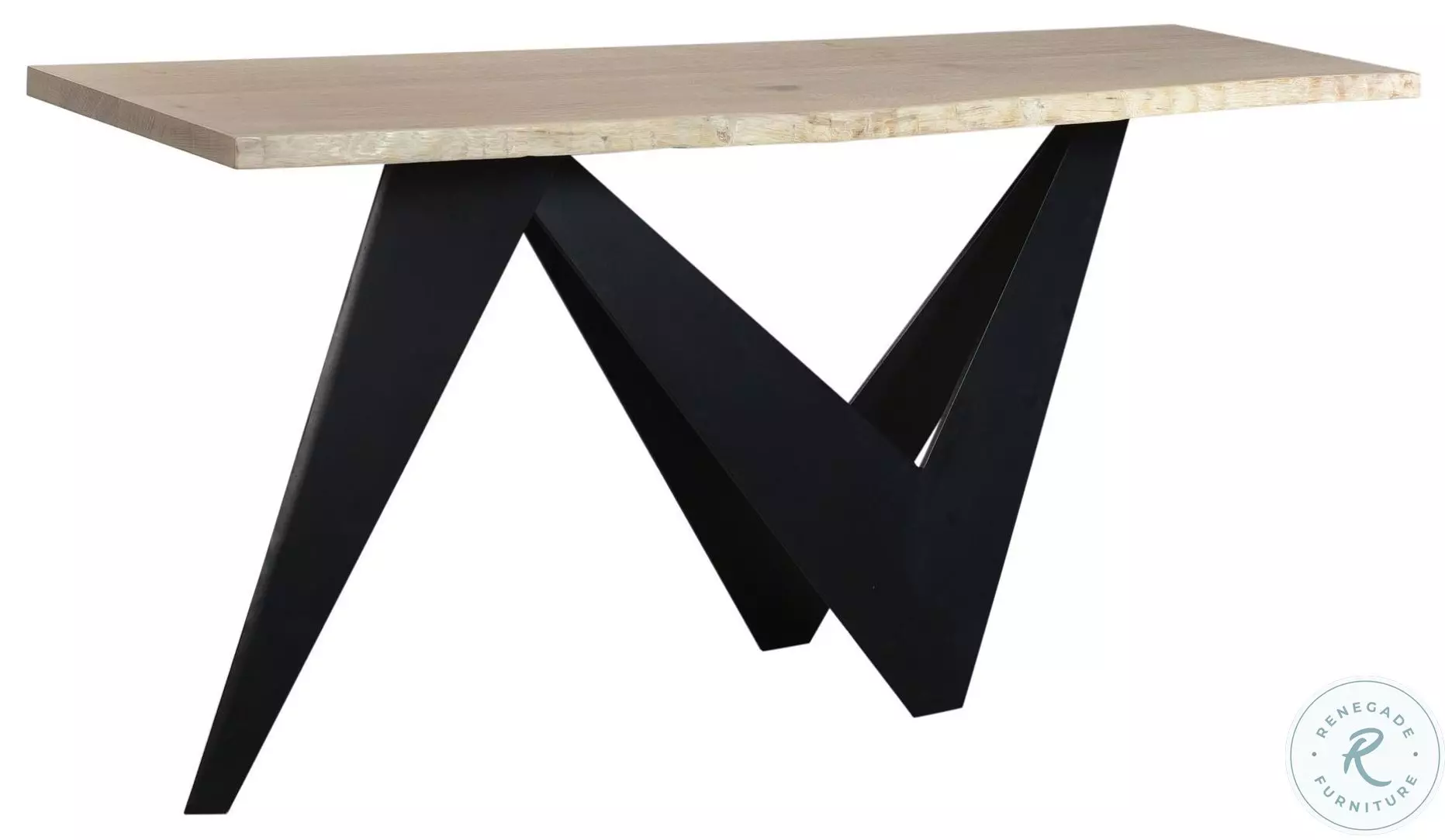 Bird Natural and Black Console Table from Moes Home | Coleman Furniture