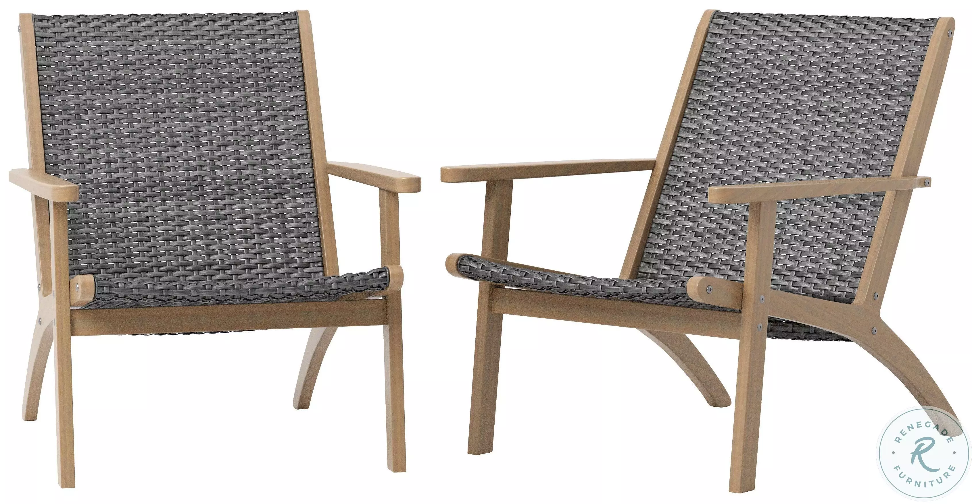 Radius Gray Outdoor Patio Arm Chair Set Of 2 From New Classic | Coleman ...