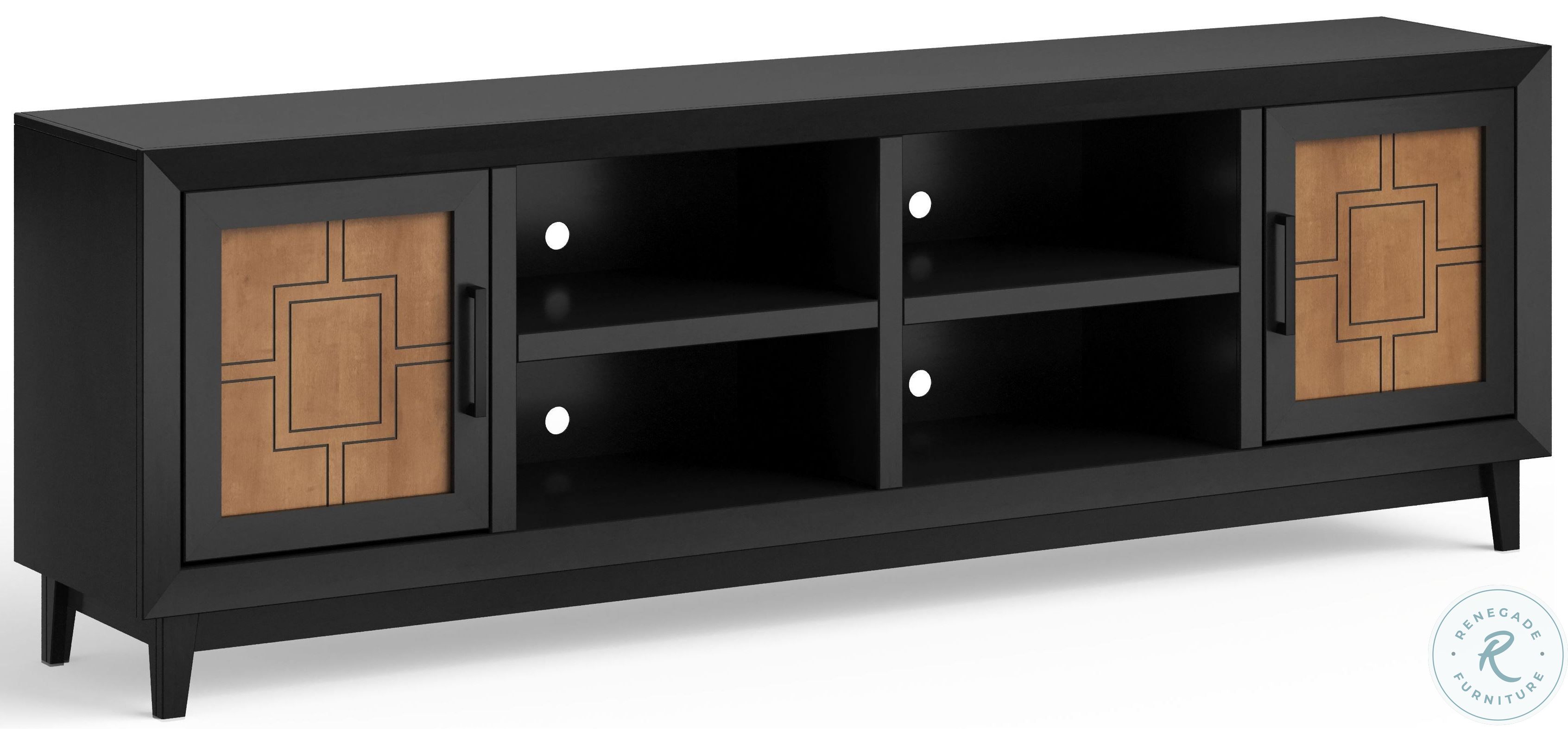 Ventura Black And Bourbon 86" TV Stand From Home Gallery Stores | Home ...