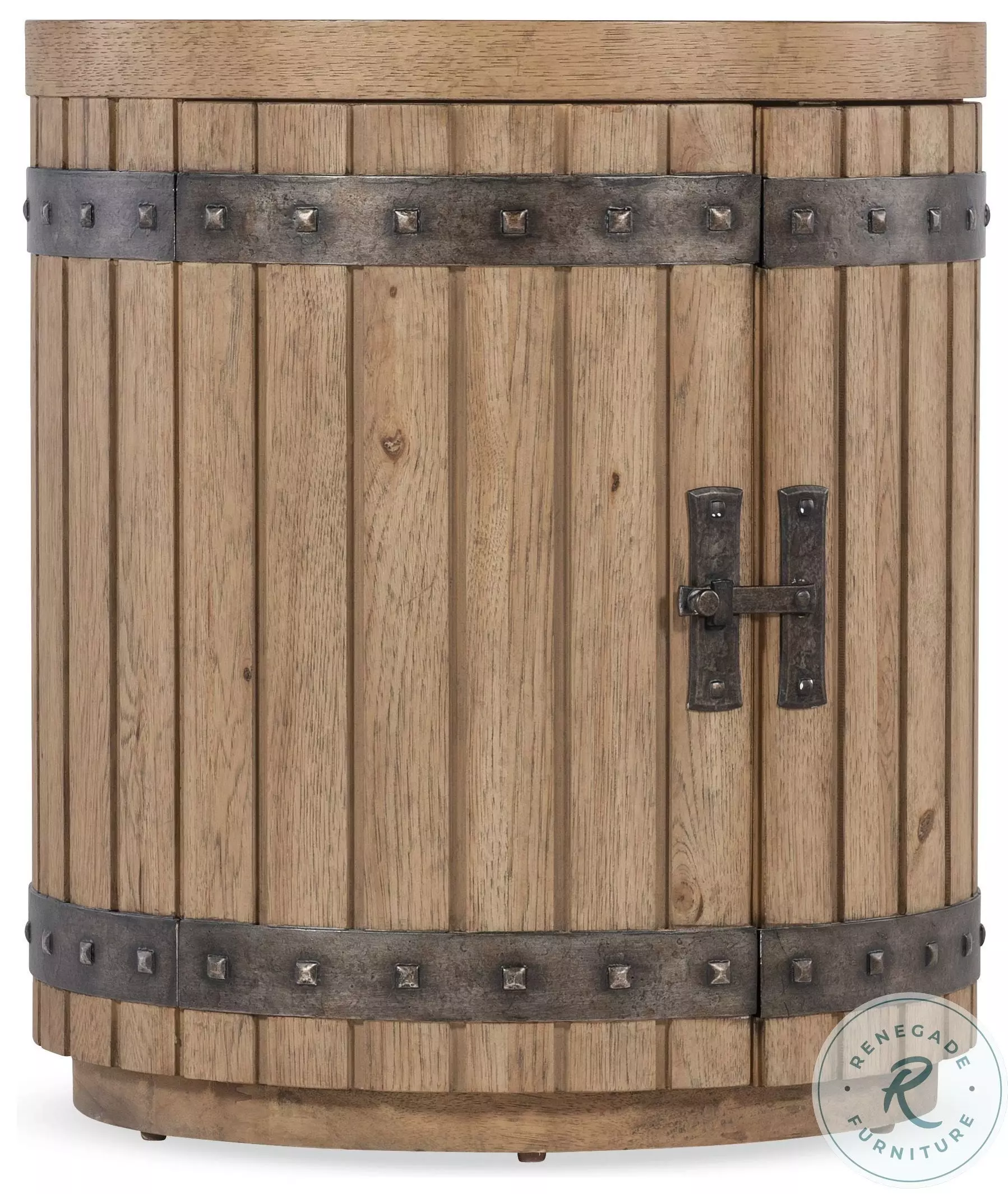 Vineyard Row Sonoma Wine Barrel End Table From Hooker | Coleman Furniture