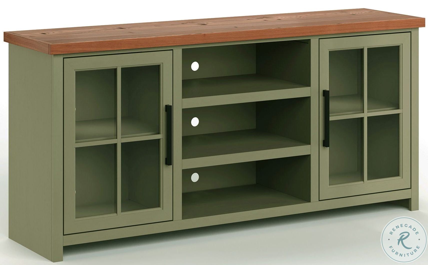 Vineyard Sage Green And Fruitwood 67" TV Stand From Legends Furniture ...
