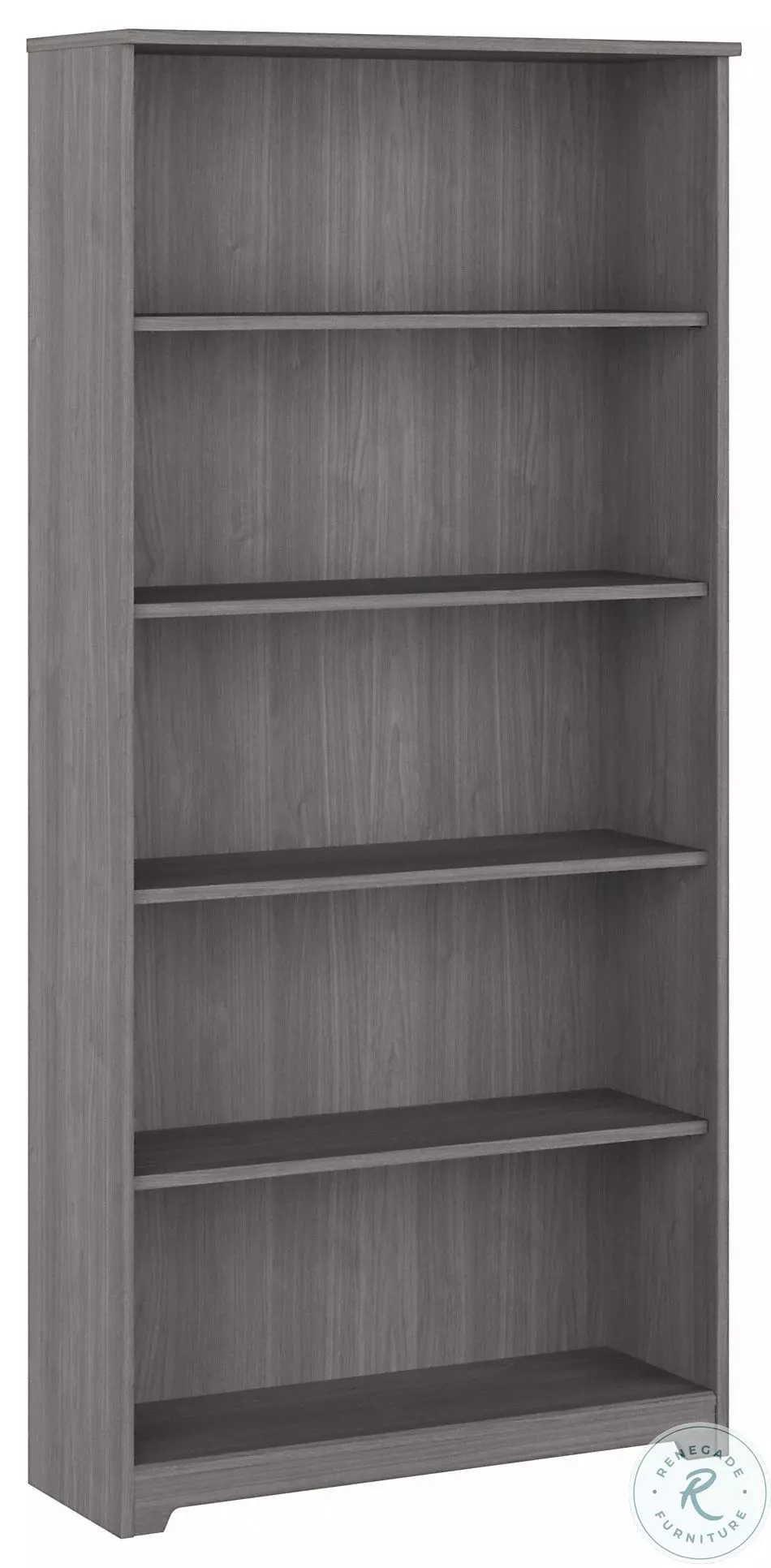 Cabot Modern Gray Tall 5 Shelf Bookcase From Bush Furniture | Coleman ...
