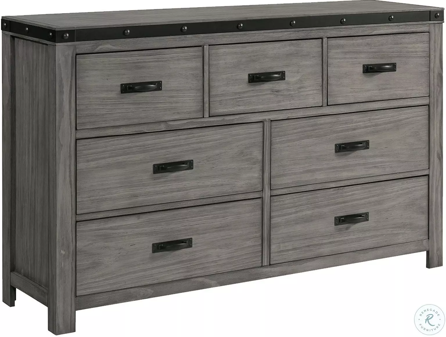 Montauk Gray 7 Drawer Dresser HomeGalleryStores WE600DR