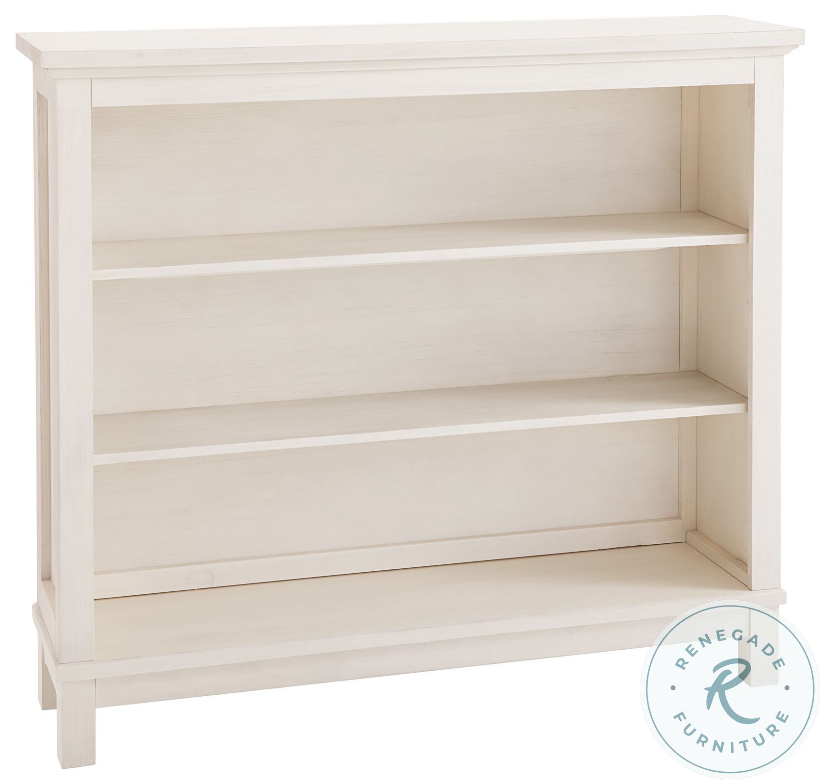 Westfield Brushed White Hutch and Bookcase with 3 Shelves From Westwood ...