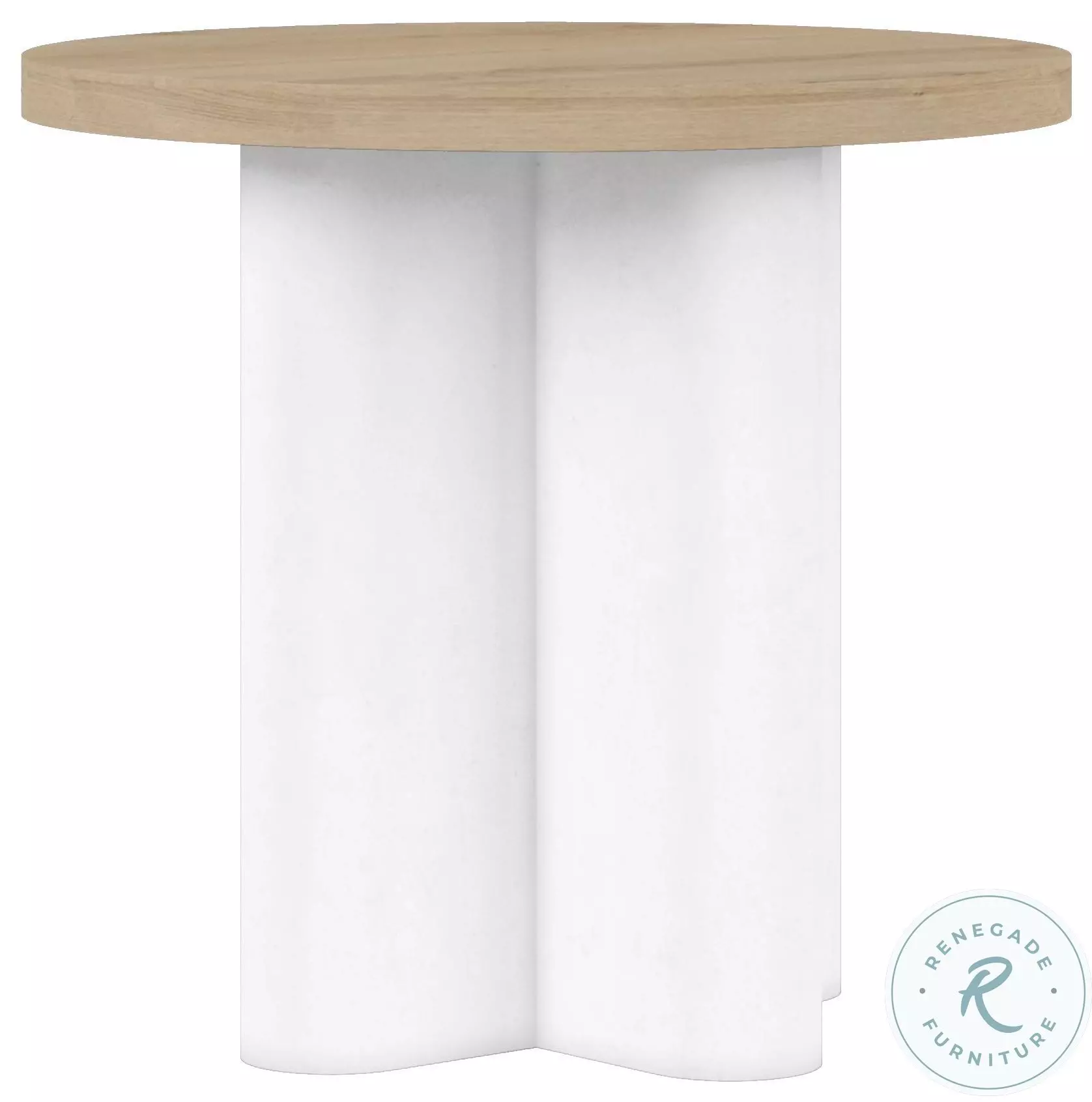 Bastille Washed Oak And Emory White End Table From Astoria House ...