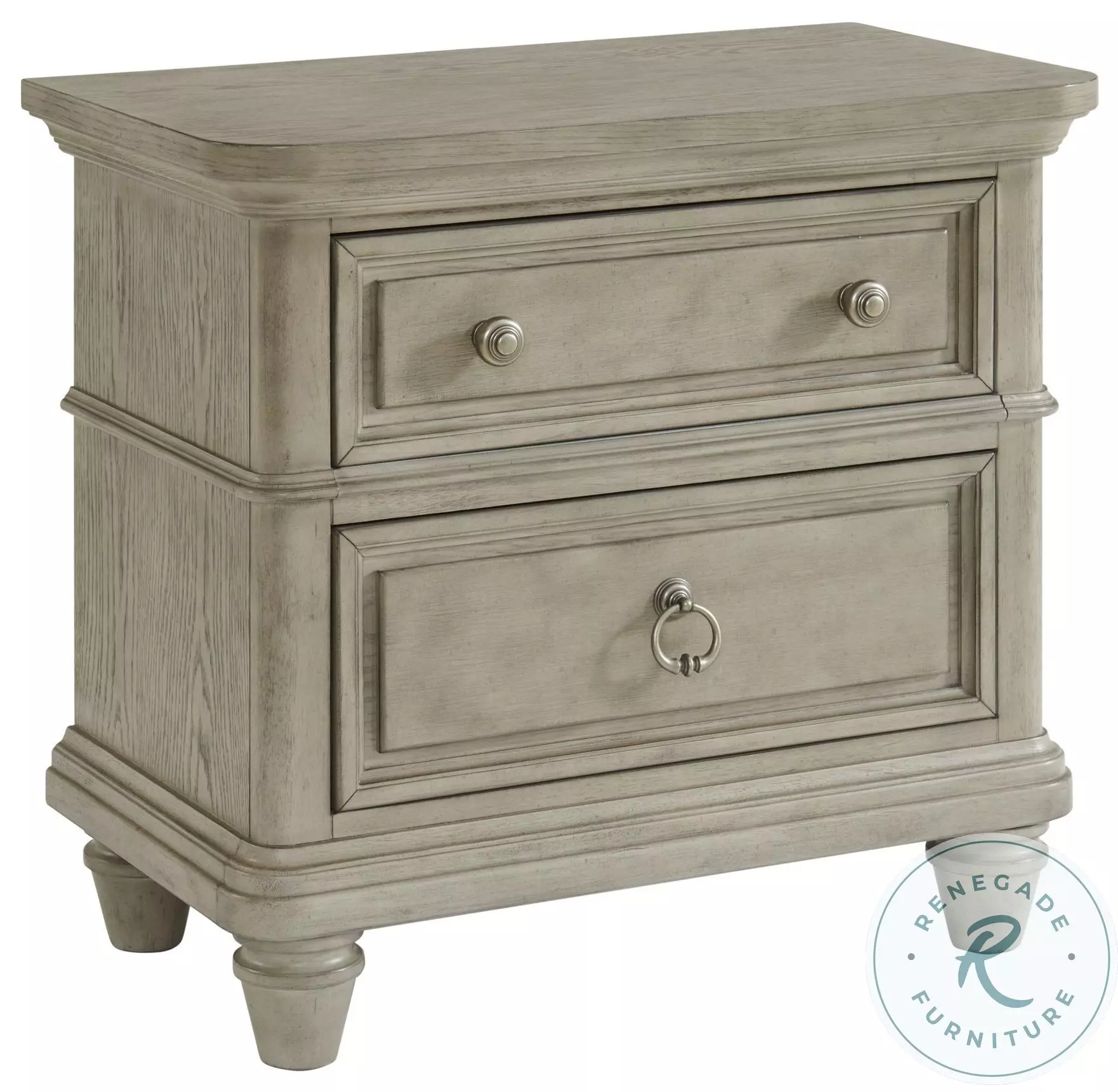 Emiko Light Grey 2 Drawer Nightstand From Picket House Furnishings ...