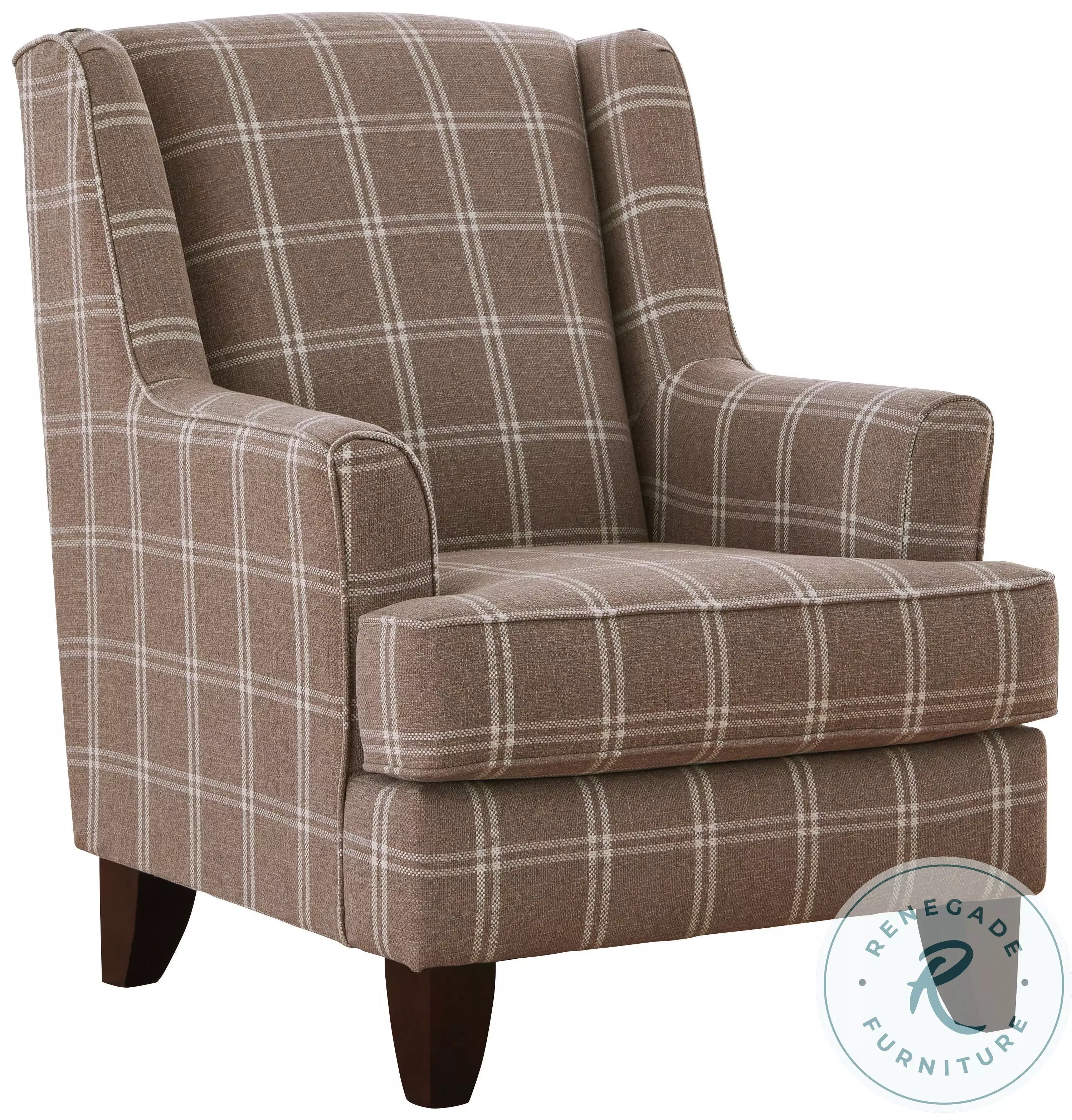 Crossroads Walden Mink Wingback Accent Chair From Southern Home ...