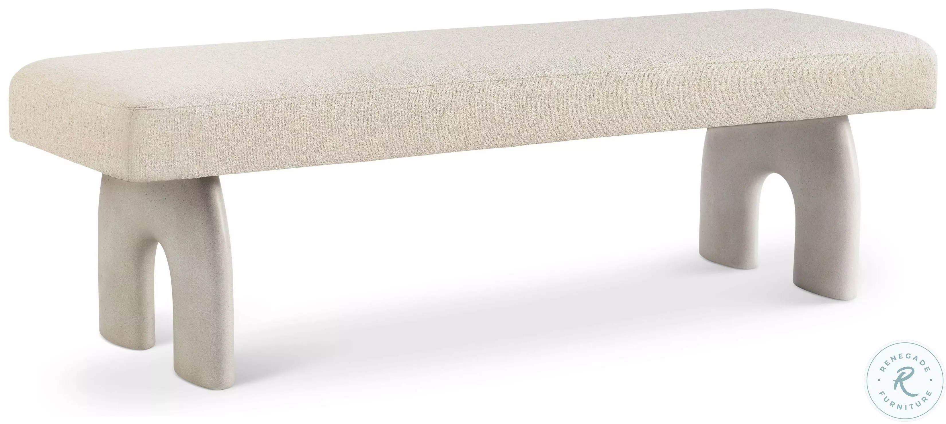 Antibes Beige Bench From Bernhardt Furniture | Coleman Furniture