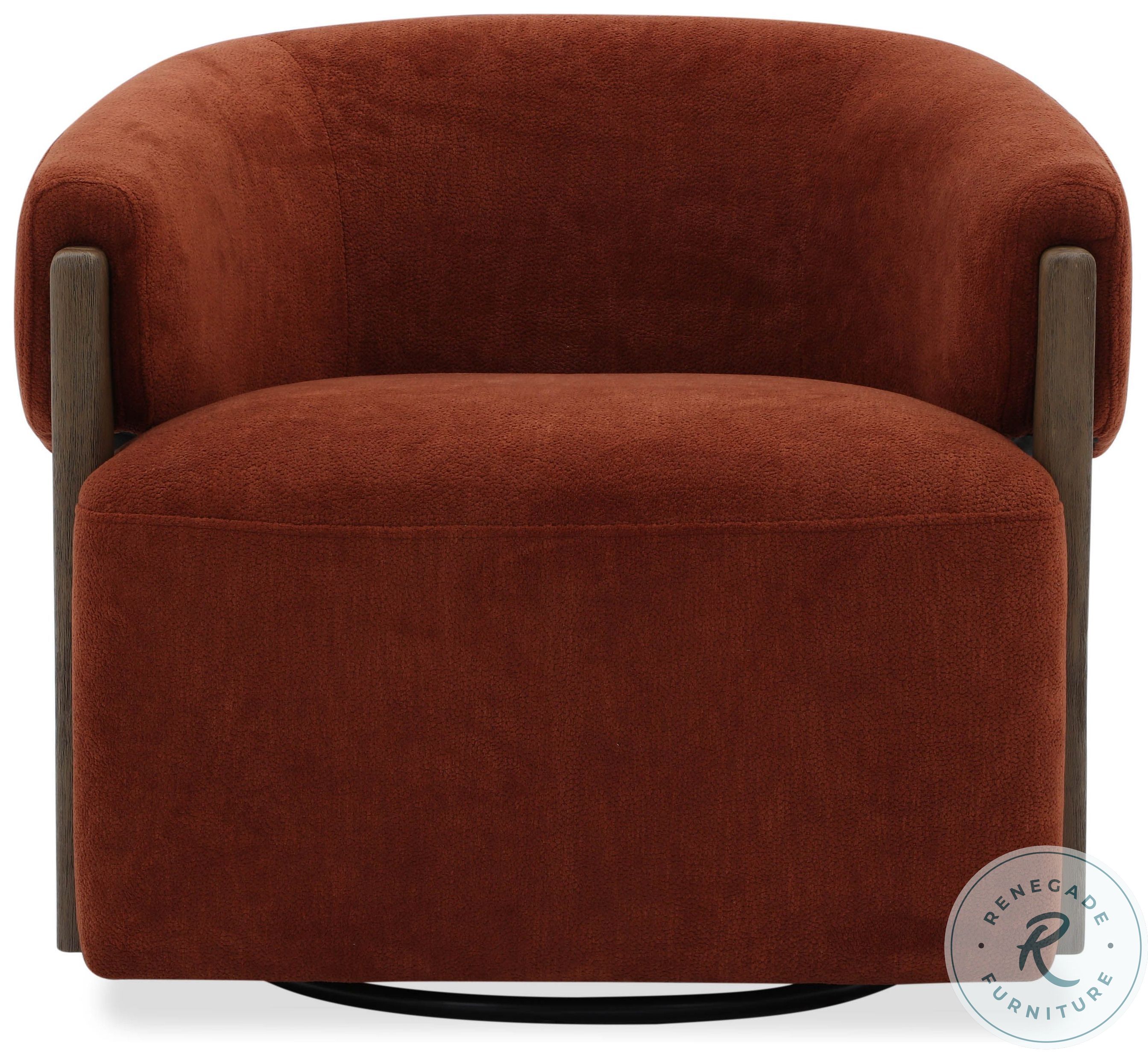 Finley Island Rust Swivel Accent Chair From Parker Living | Coleman ...