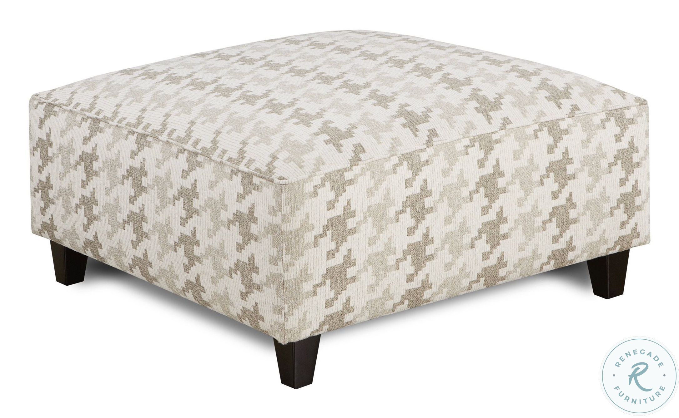 Basic Wool Off White Cocktail Ottoman from Southern Home Furnishings ...