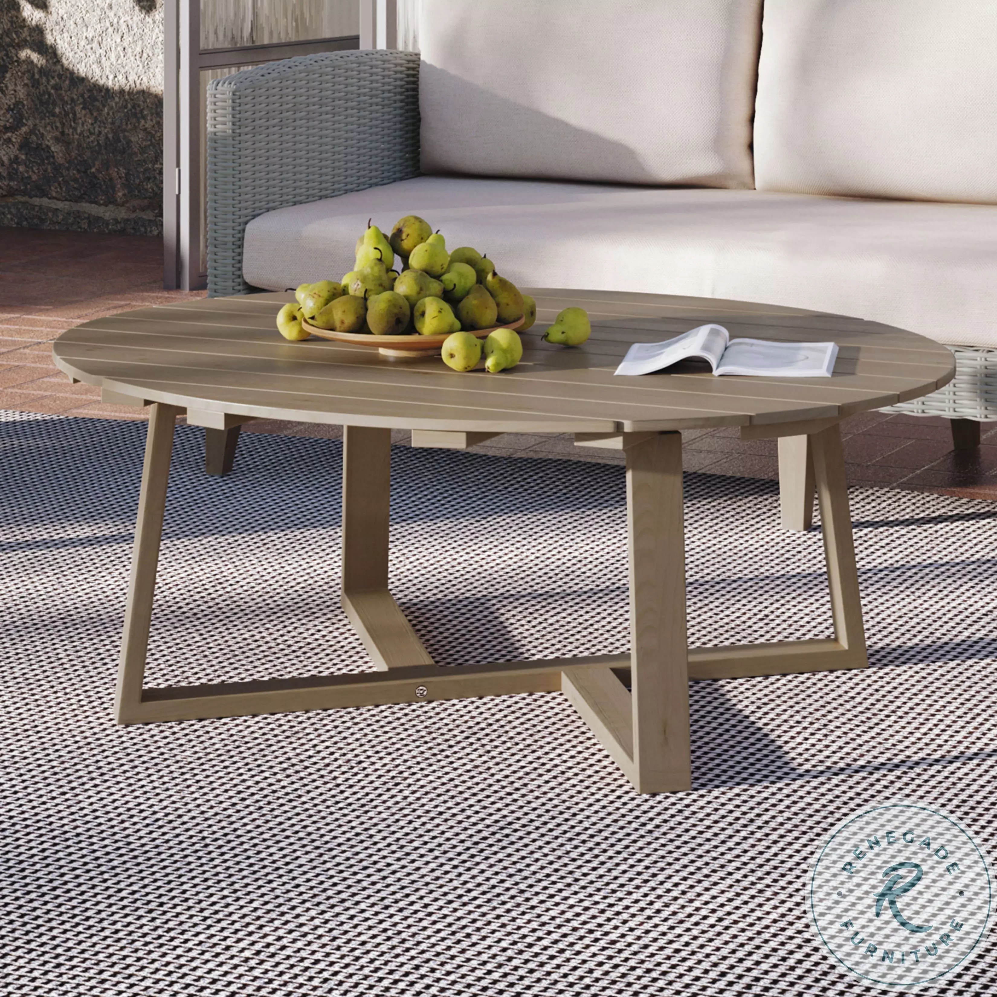 Carrezza Natural Beige Coffee Table From New Classic | Coleman Furniture