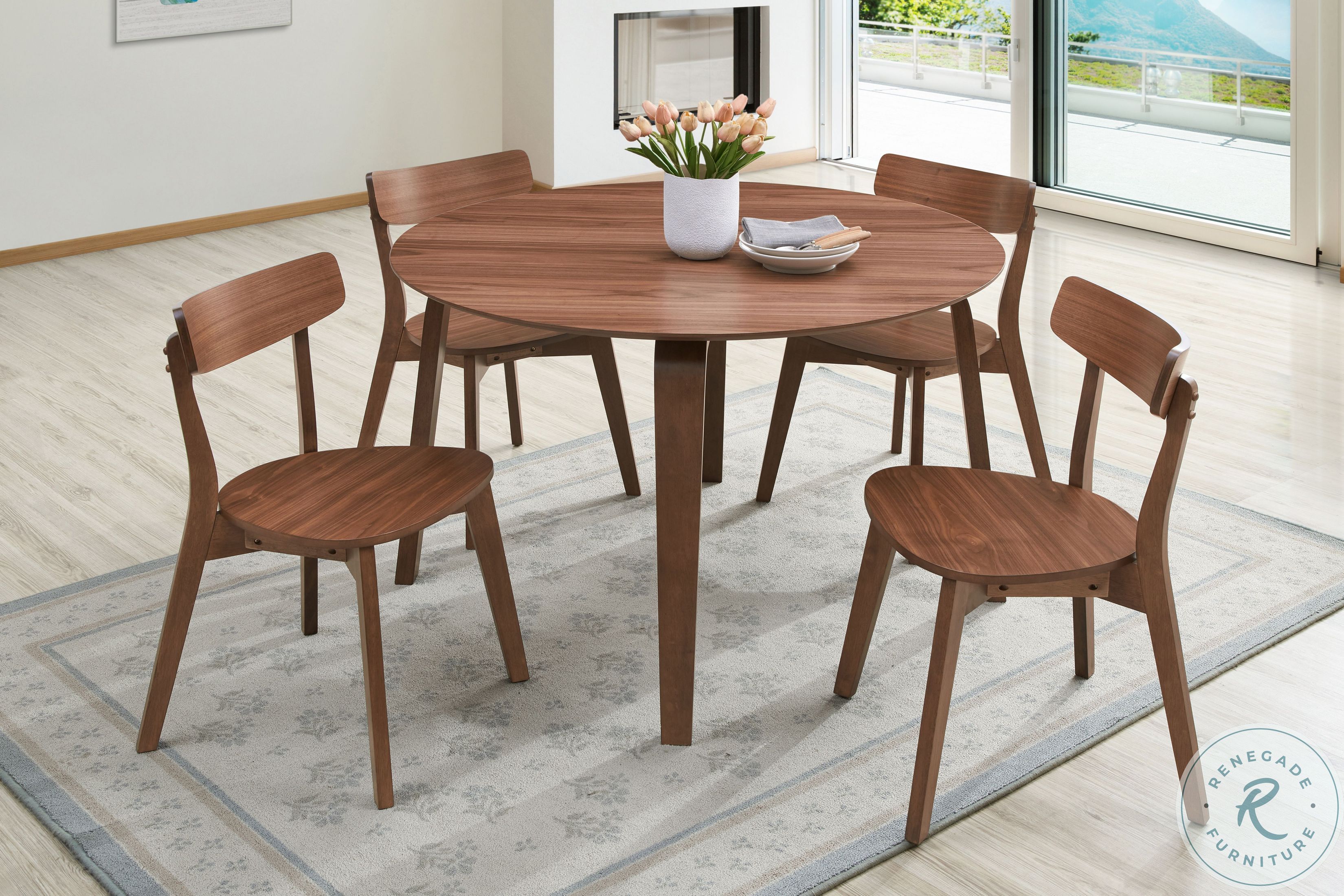 Gabby Walnut Dining Table From New Classic | Coleman Furniture
