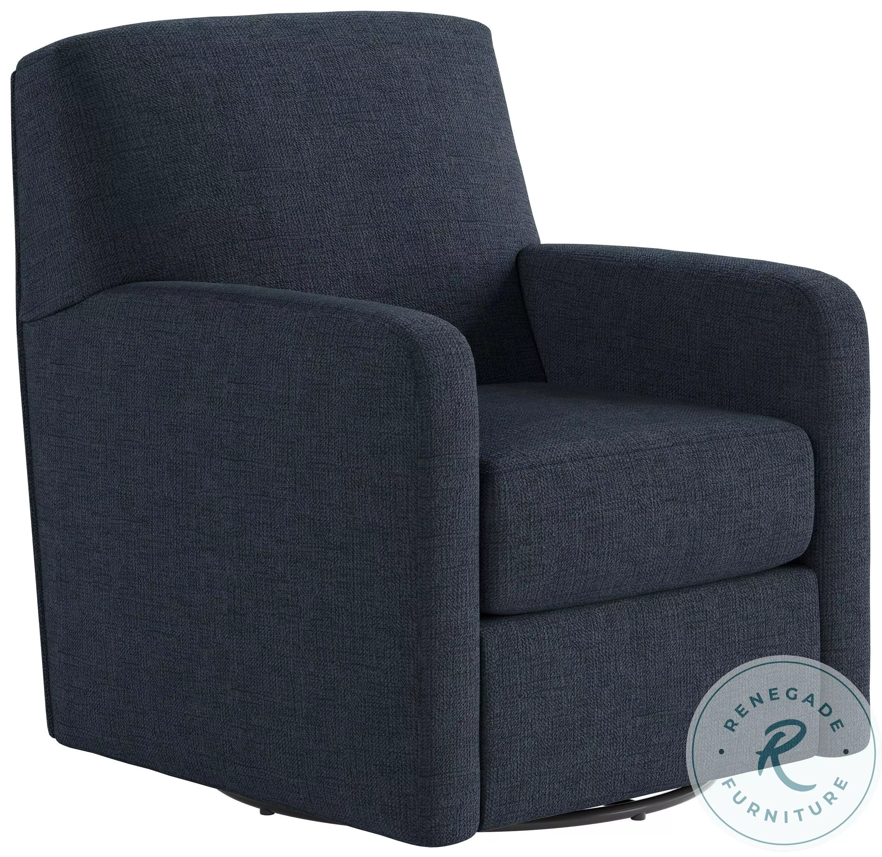 Flash Dance Brady Navy Swivel Glider From Southern Motion | Coleman Furniture