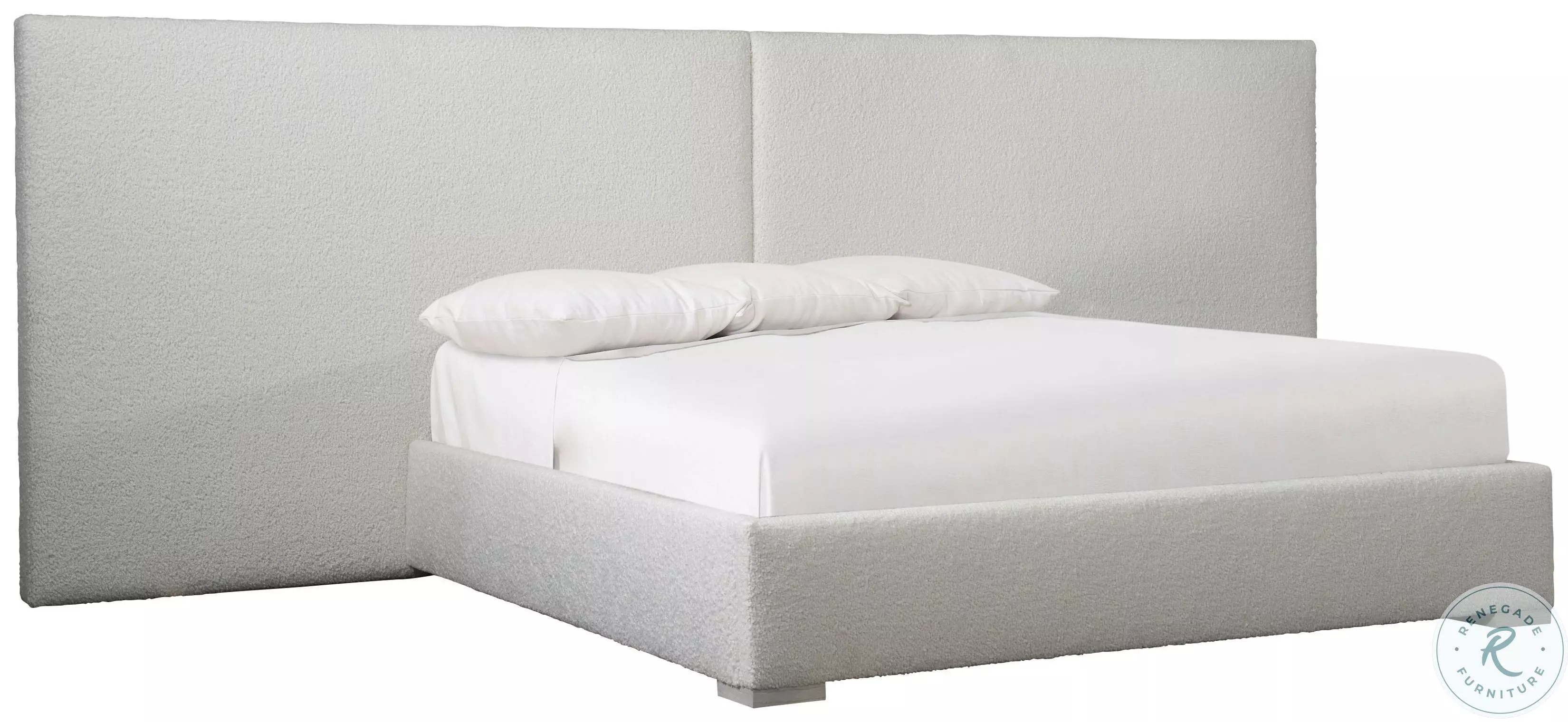 Solaria Grey King Upholstered Dual Wall Panel Bed From Bernhardt ...