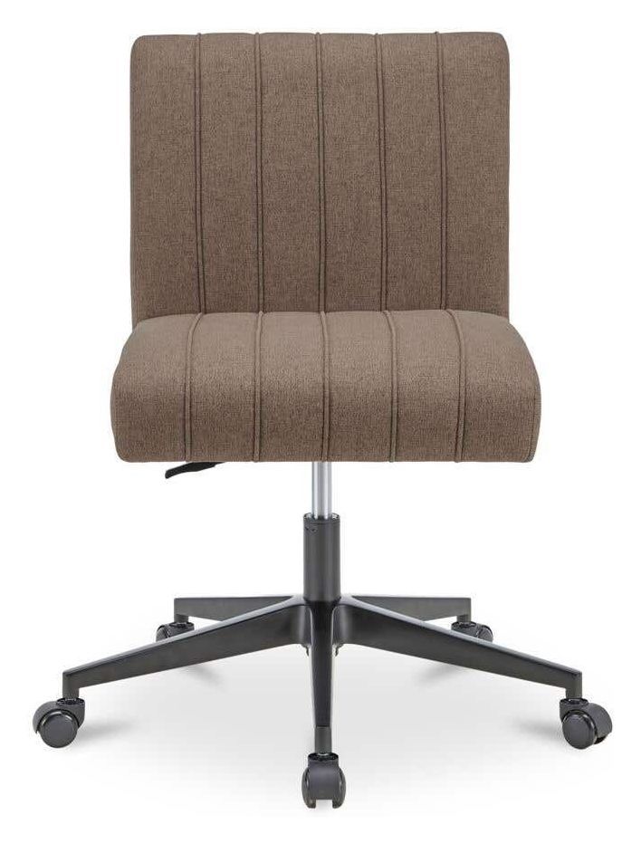 Sally Light Brown Performance Fabric Upholstered Office Chair From Moe ...