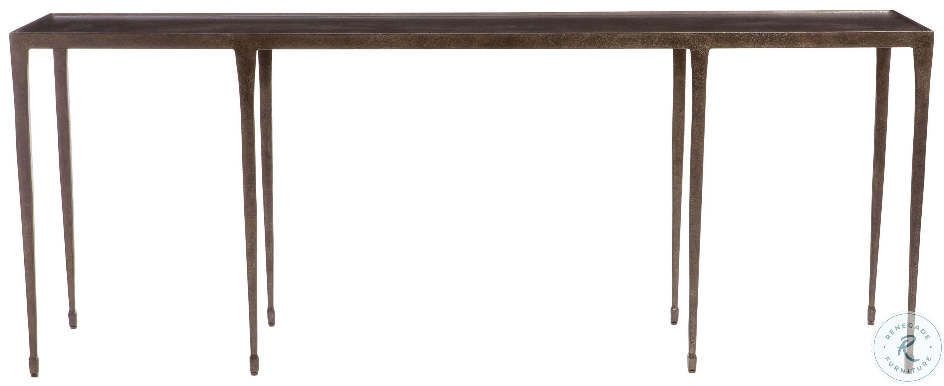 Interiors Casegoods Blackened Halden Console Table from Bernhardt ...