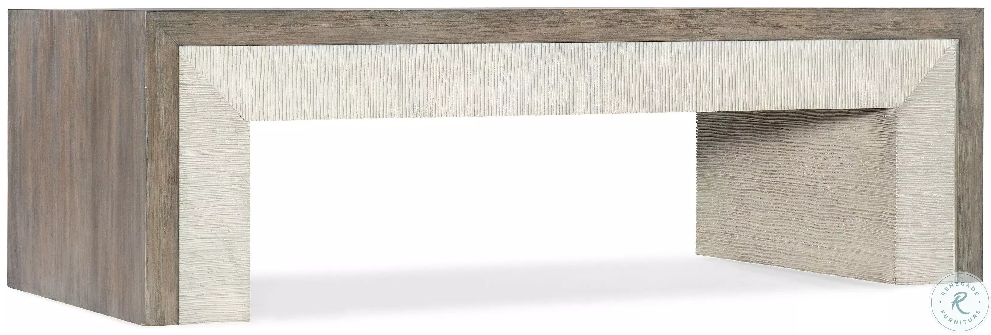 Serenity Gray Washed Oak Skipper Rectangular Cocktail Table From Hooker ...