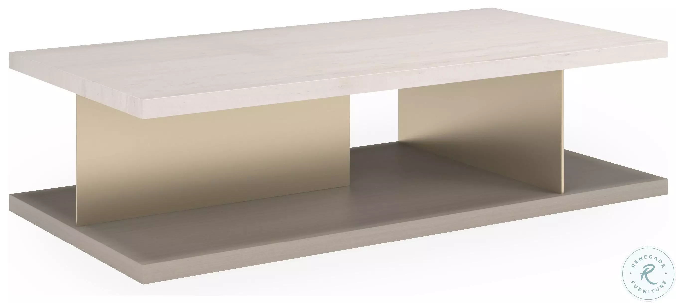 Atlantic Gem Creme Lucent Bronze And Sabbia Cocktail Table From Delano Home | Home Gallery Stores