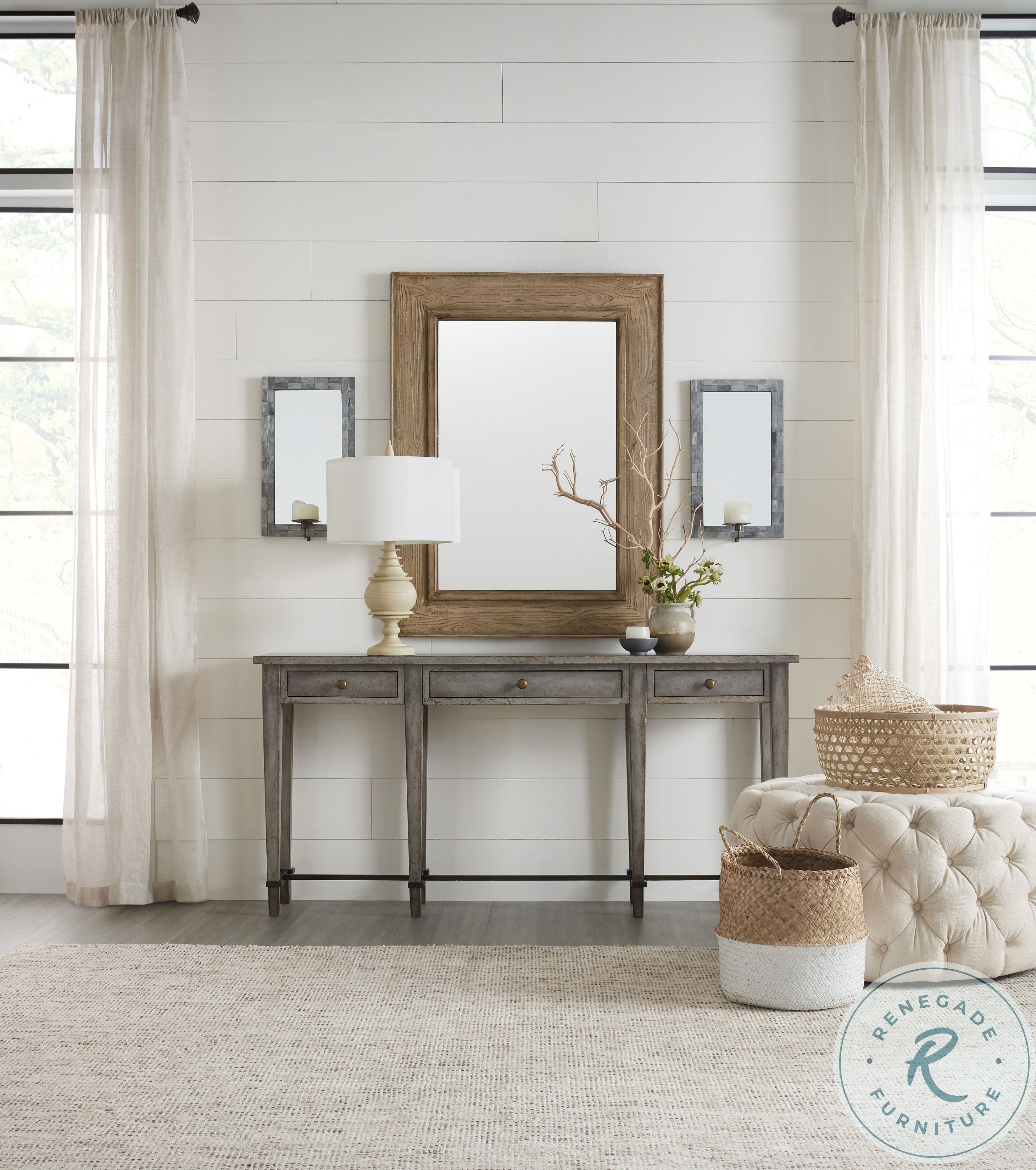 Ciao Bella Gray Narrow Console Table from Hooker | Coleman Furniture