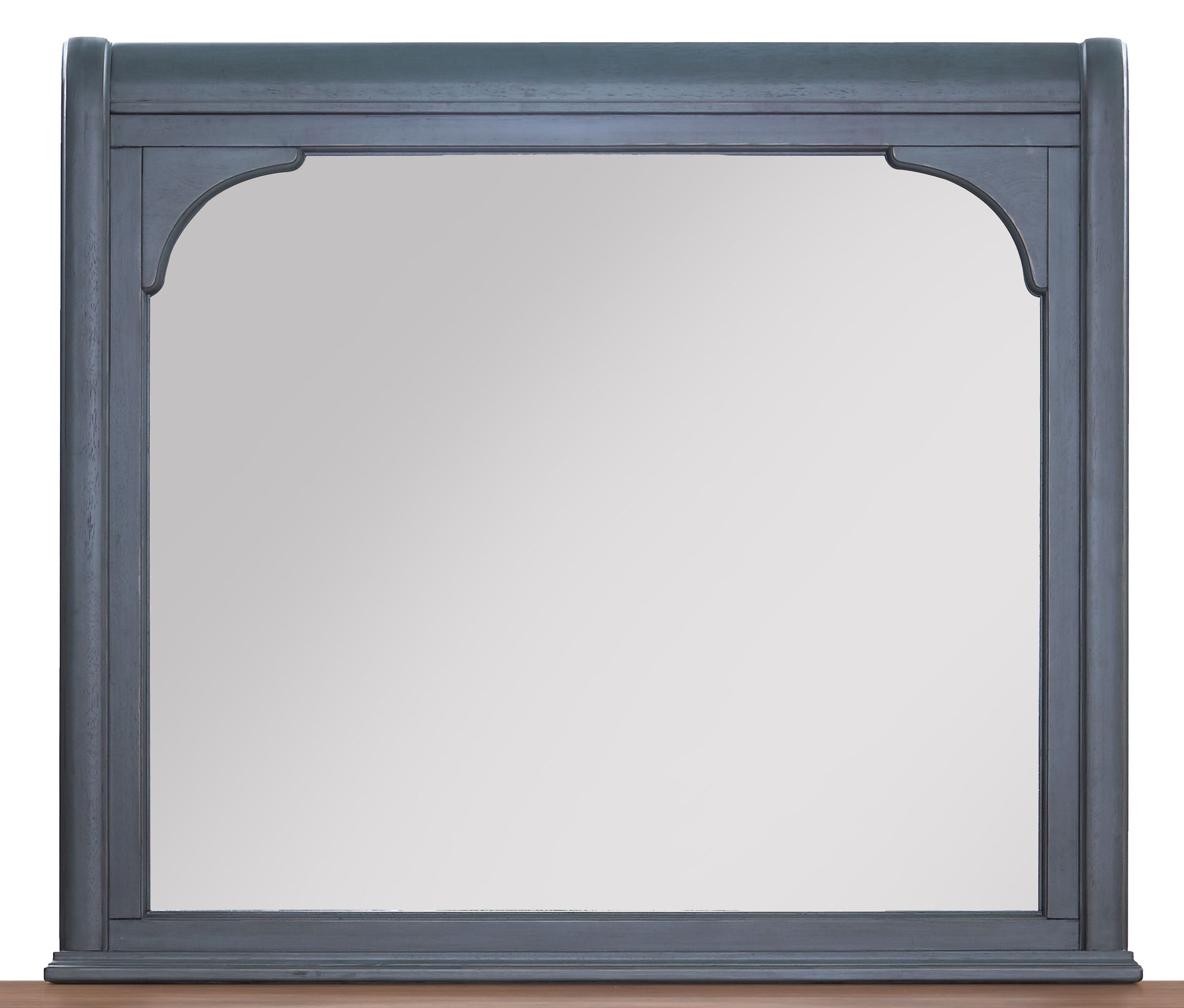 Americana Corduroy Blue Mirror From Legend Furniture | Coleman Furniture