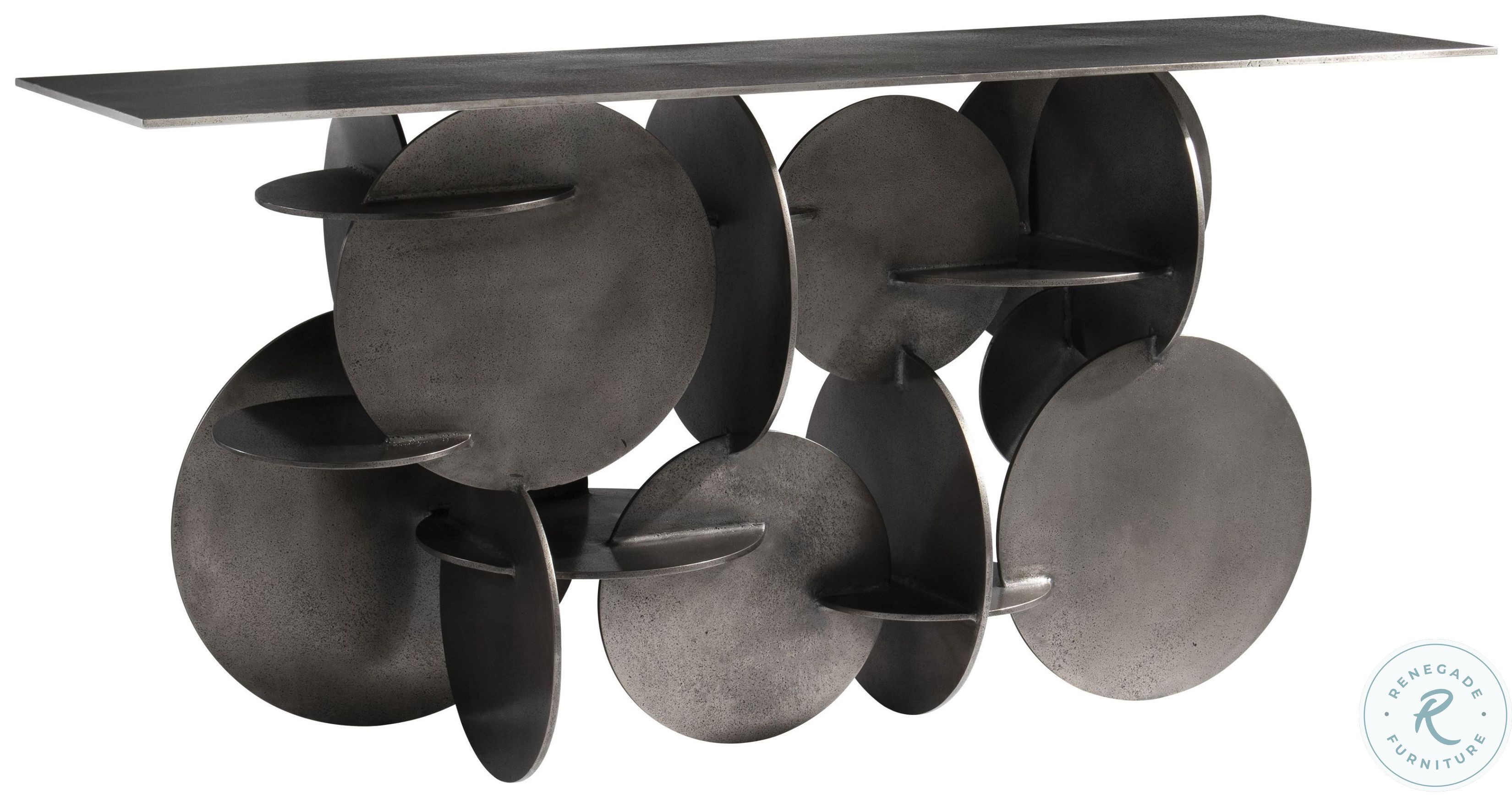 Tribus Graphite Console Table From Bernhardt Furniture | Coleman Furniture