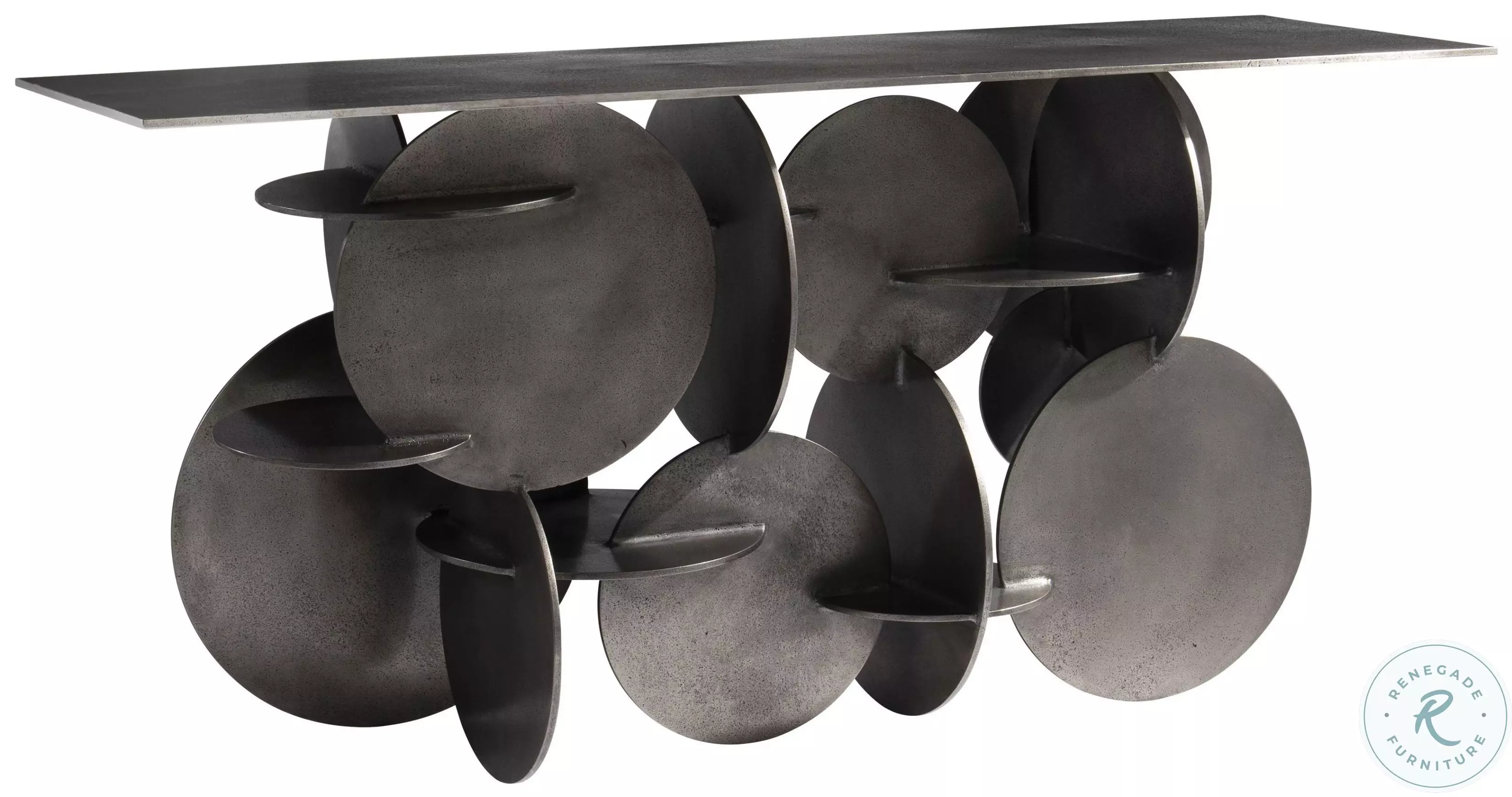 Tribus Graphite Console Table From Bernhardt Furniture | Coleman Furniture