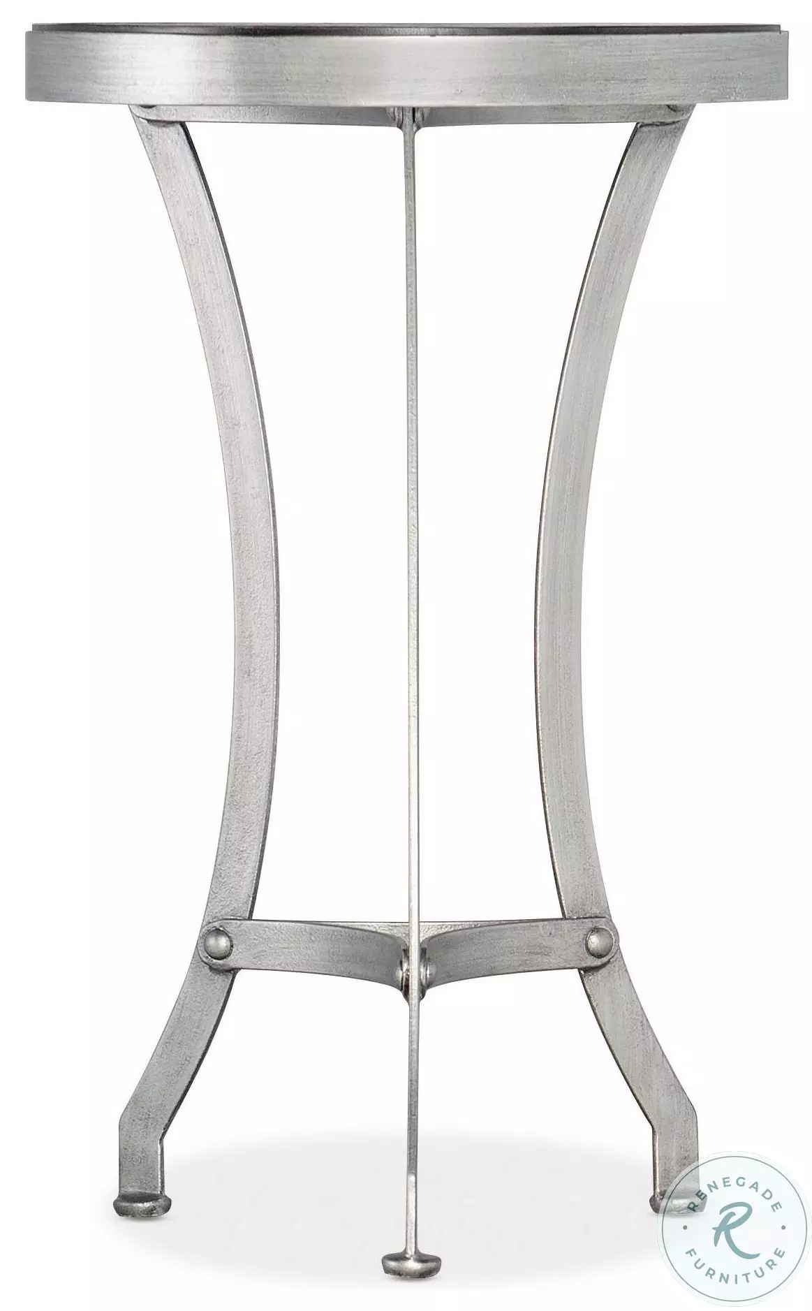 St. Armand Black And Brushed Pewter Accent Martini Table From Hooker ...