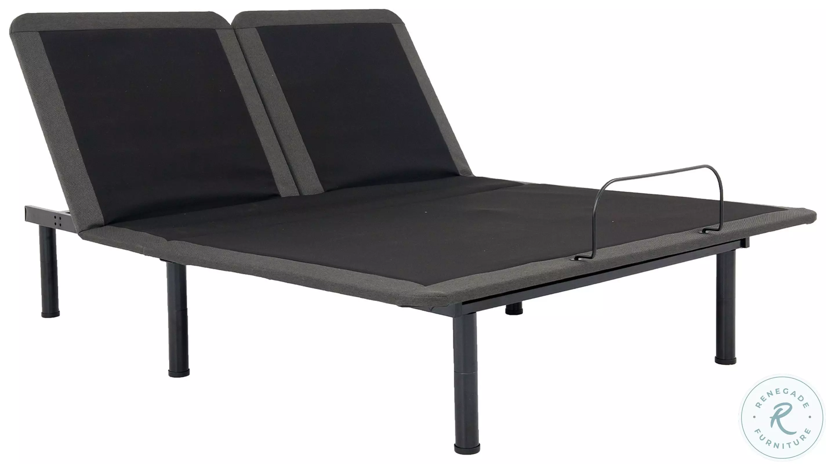 Bridgevine Home Black Flex Head Queen Adjustable Bed Frame with Voice ...