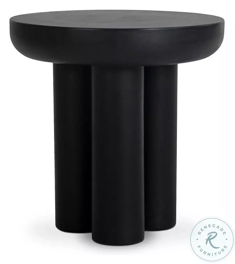 Rocca Black Side Table From Moes Home | Coleman Furniture