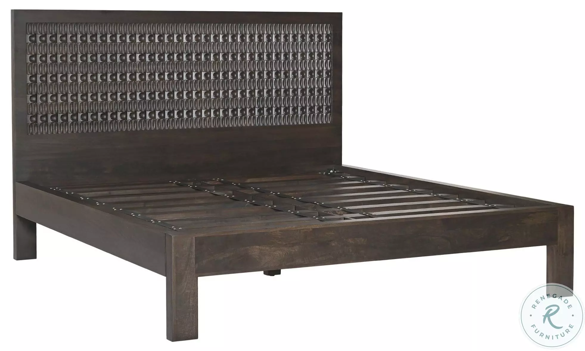 Cairo Dark Java Queen Platform Bed From World Interiors | Coleman Furniture