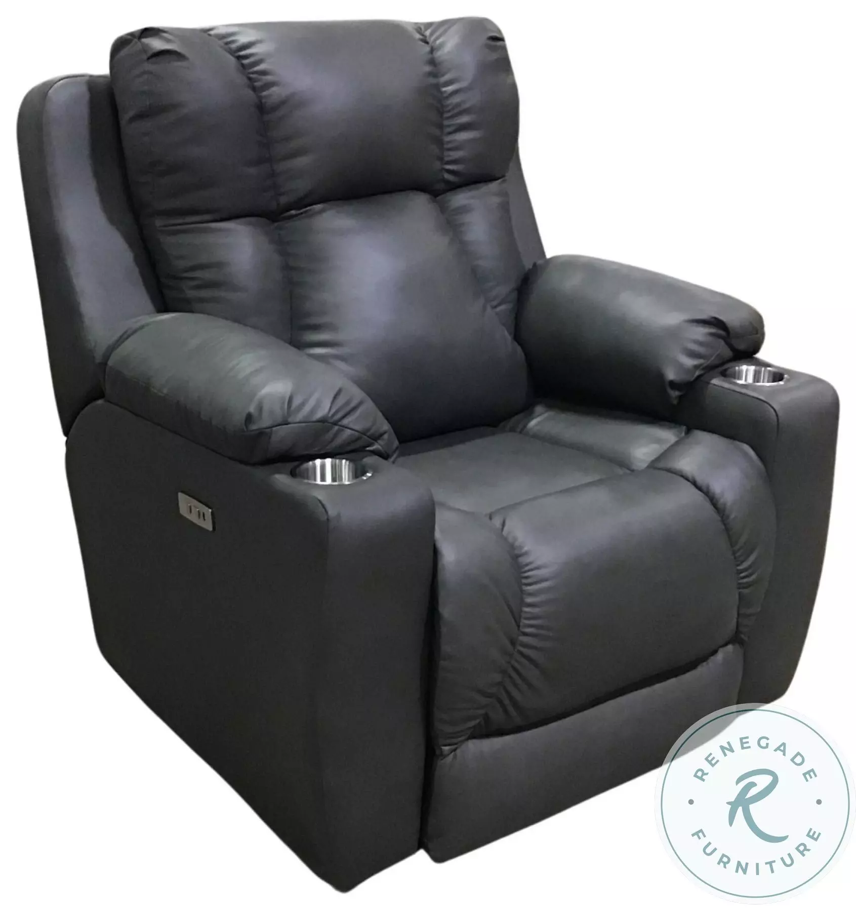 Challenger Monaco Graphite Power Headrest Wall Hugger Big Mans Recliner ...
